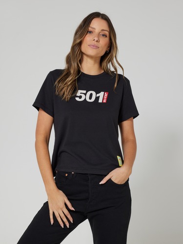 501 Tab Tee In Black