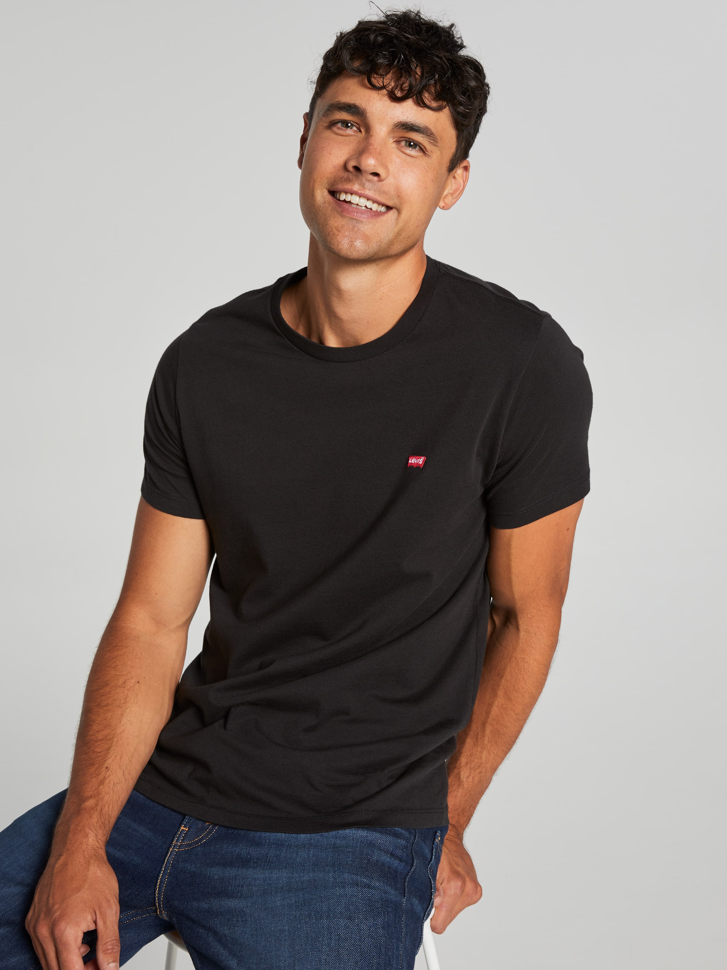 Original Hm Tee In Black Black - Just Jeans Online