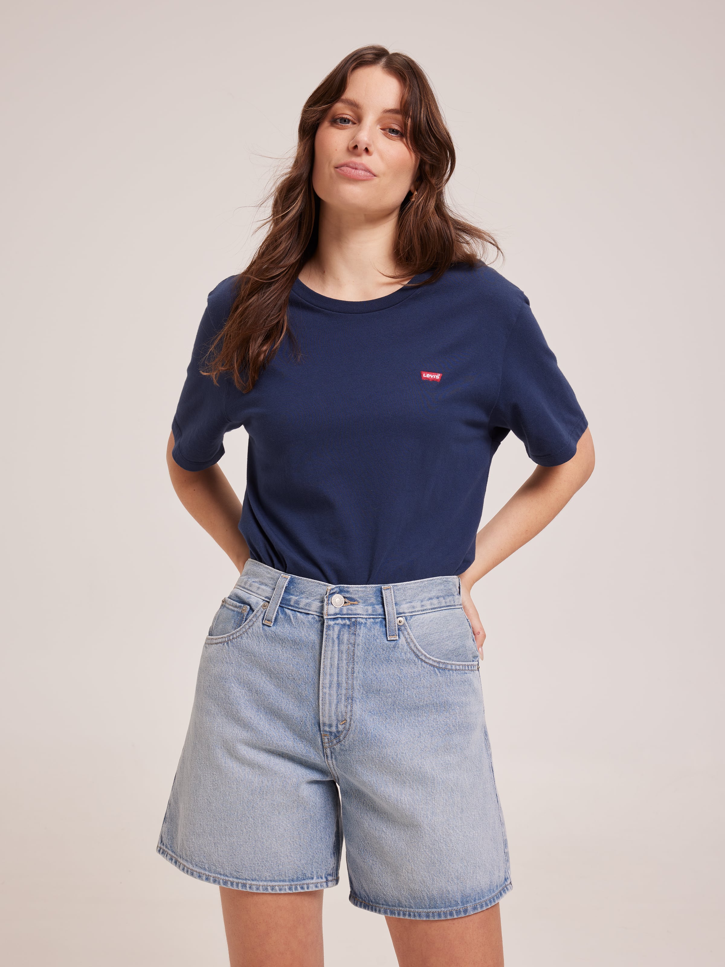 High Baggy Short In Far And Wide - Just Jeans Online