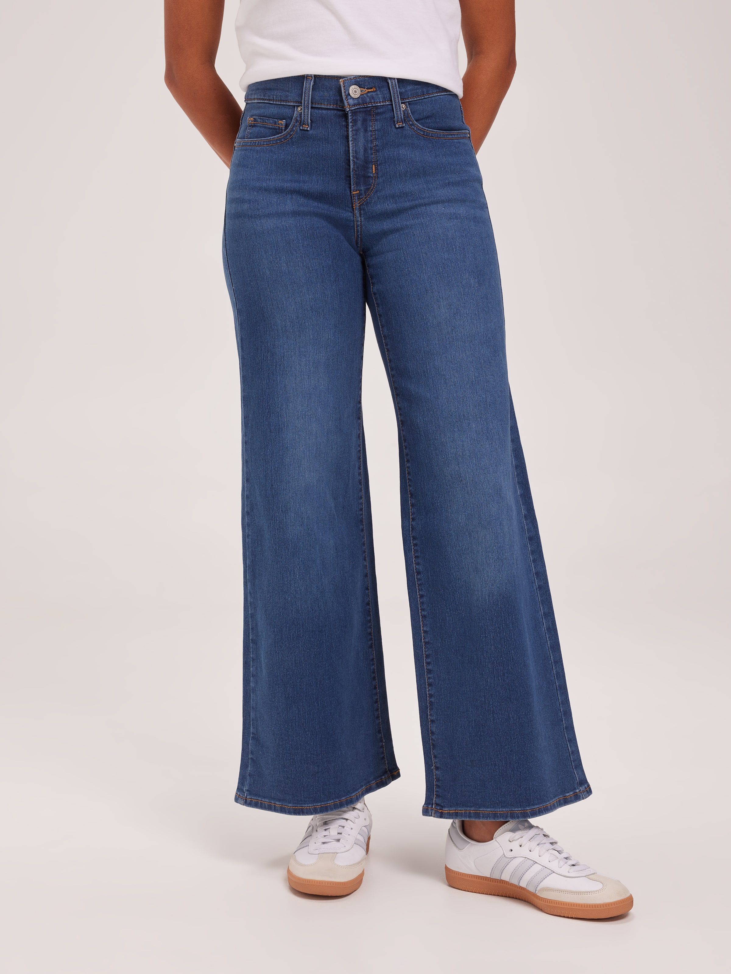 318 Shaping Wide Leg In Clever Girl - Just Jeans Online