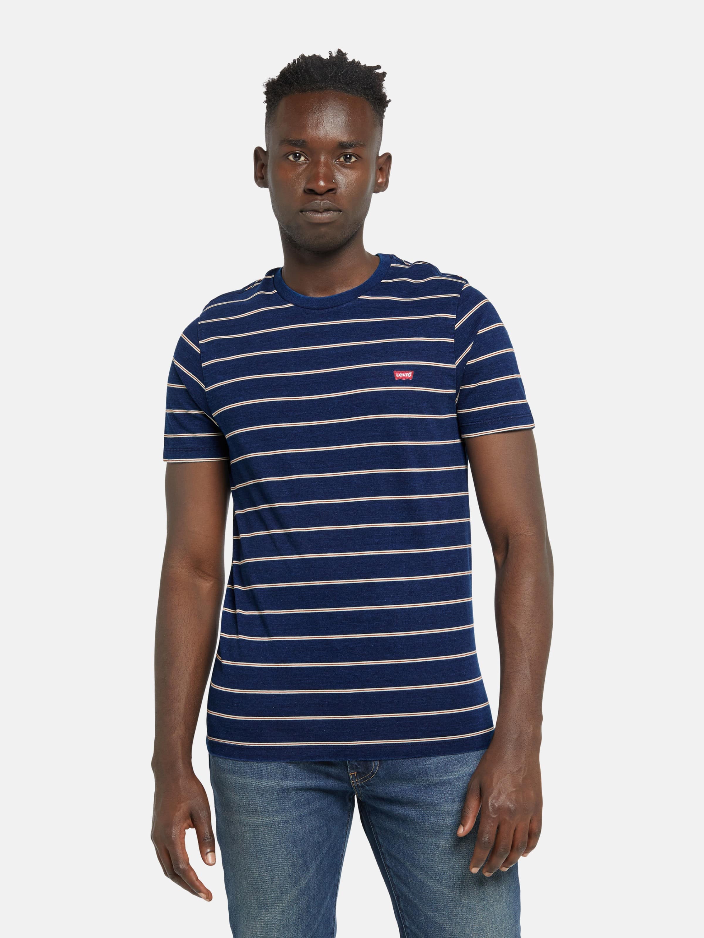 Original Hm Tee In Taper Stripe True Indigo Dark Stripe - Just Jeans Online