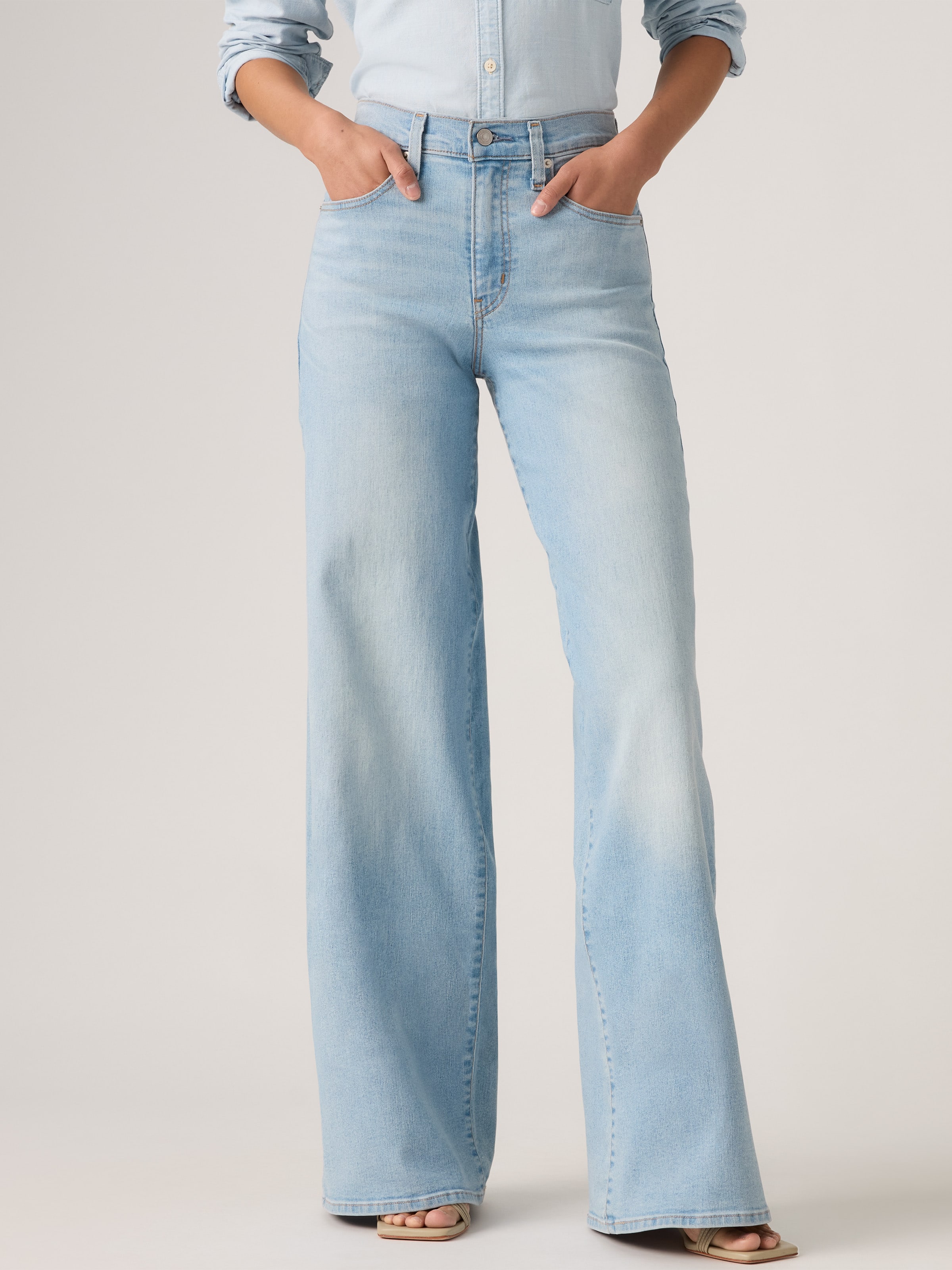 728 High Rise Wide Leg Jean In Eternal Indigo Light - Just Jeans Online