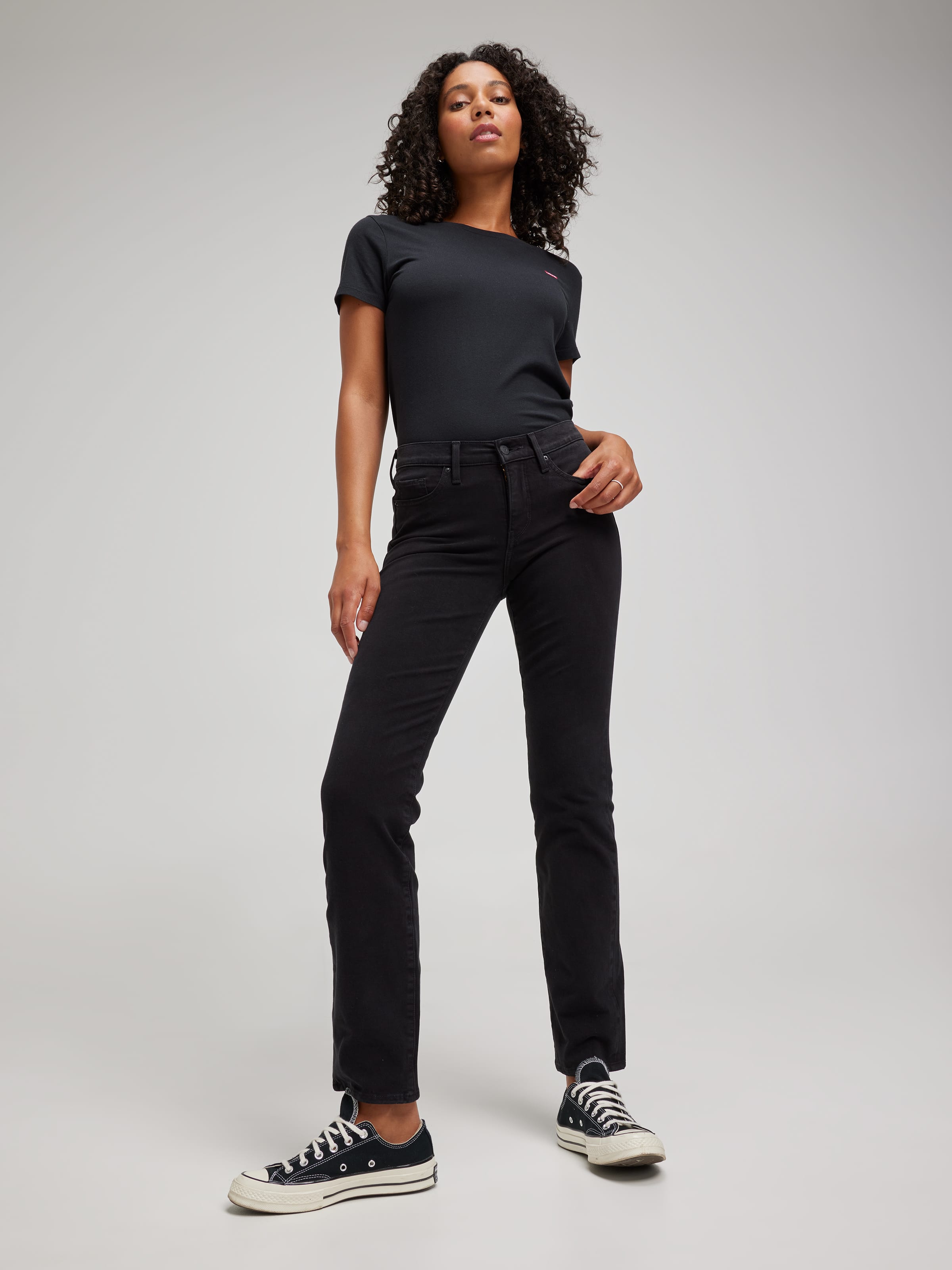 314 Shaping Straight Jean In Ultra Black - Just Jeans Online