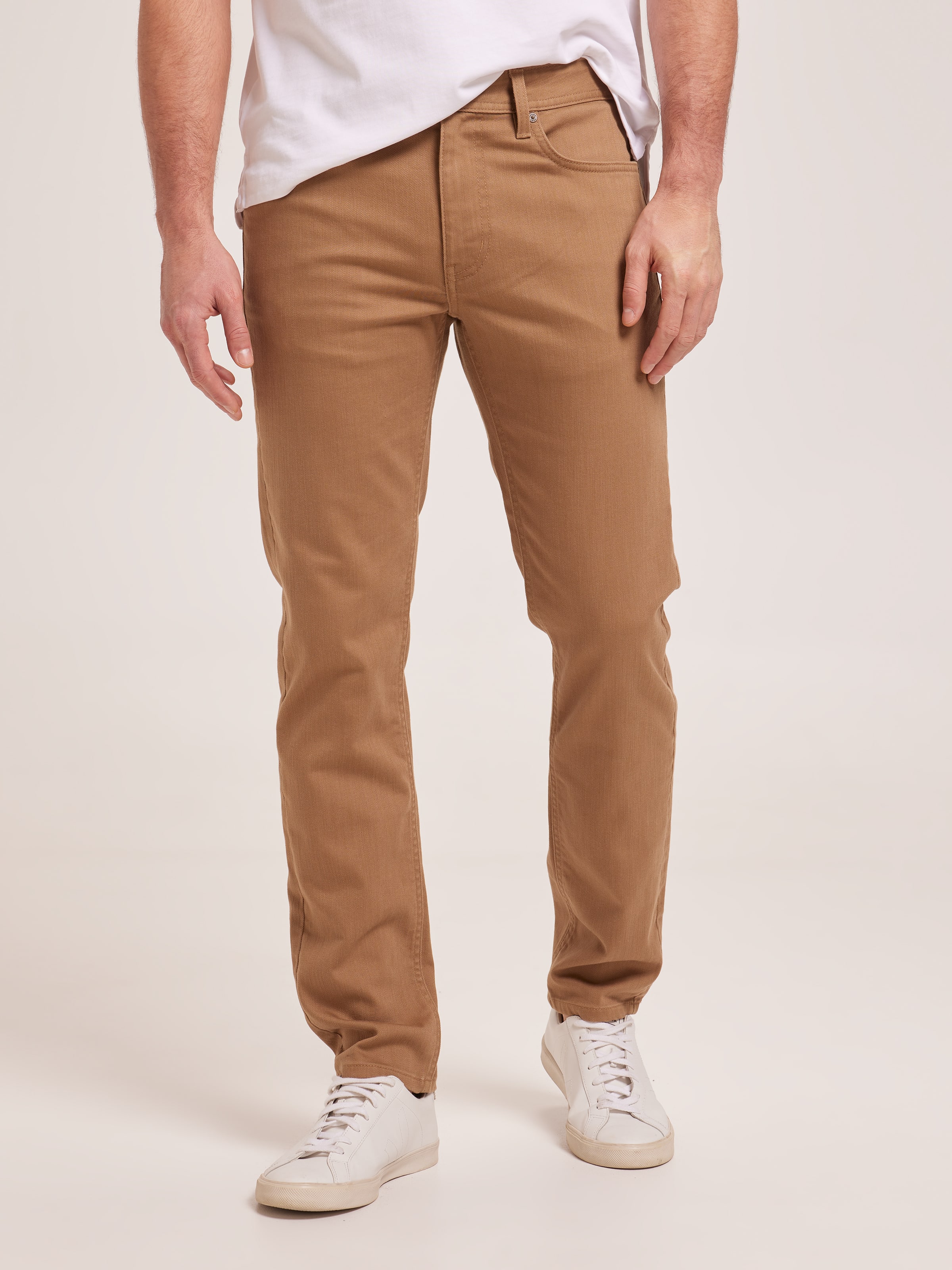 Stretch Regular Straight Leg Jean Warm Caramel - Just Jeans Online