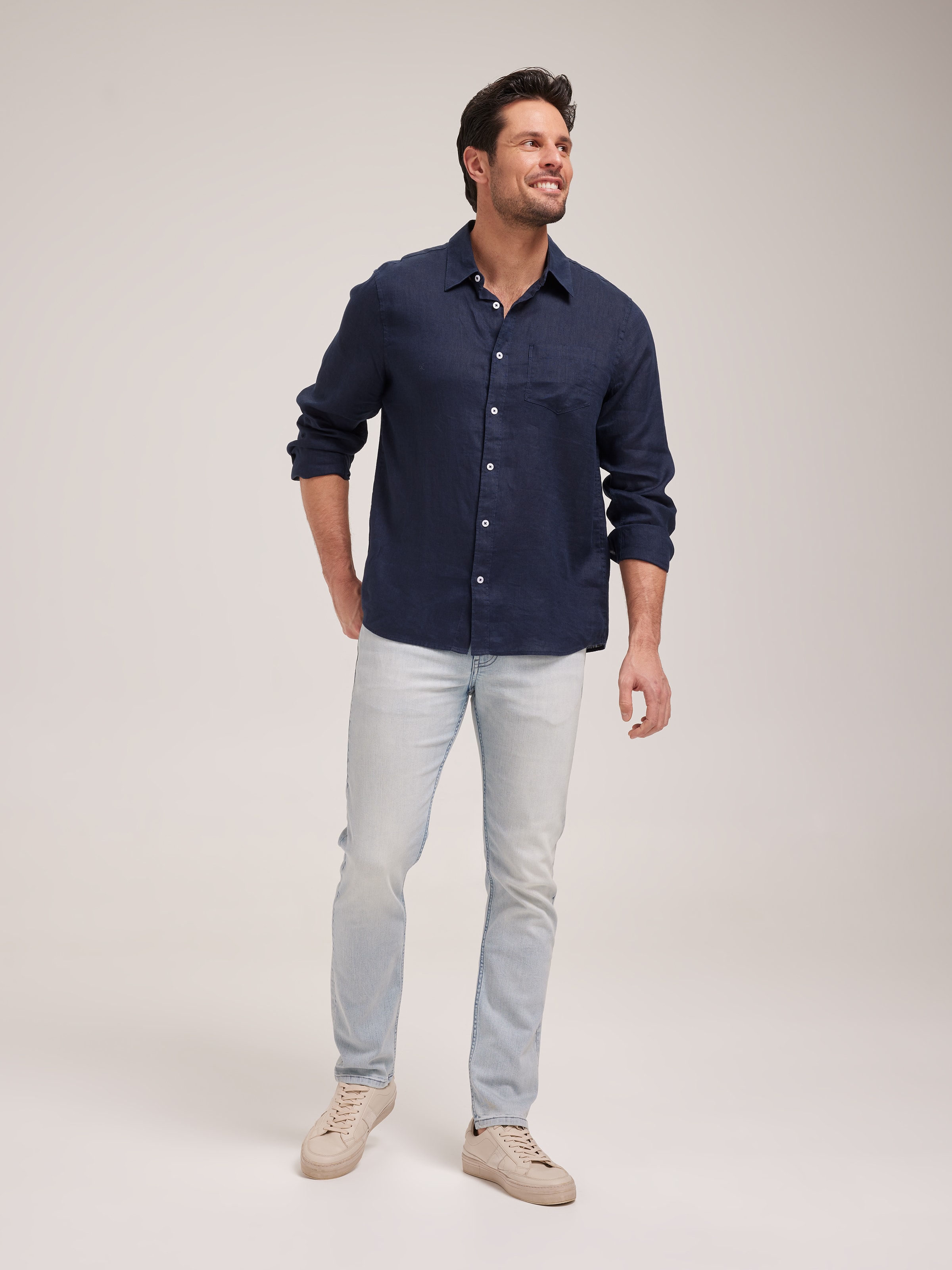 Stretch Slim Tapered Leg Indigo Point - Just Jeans Online