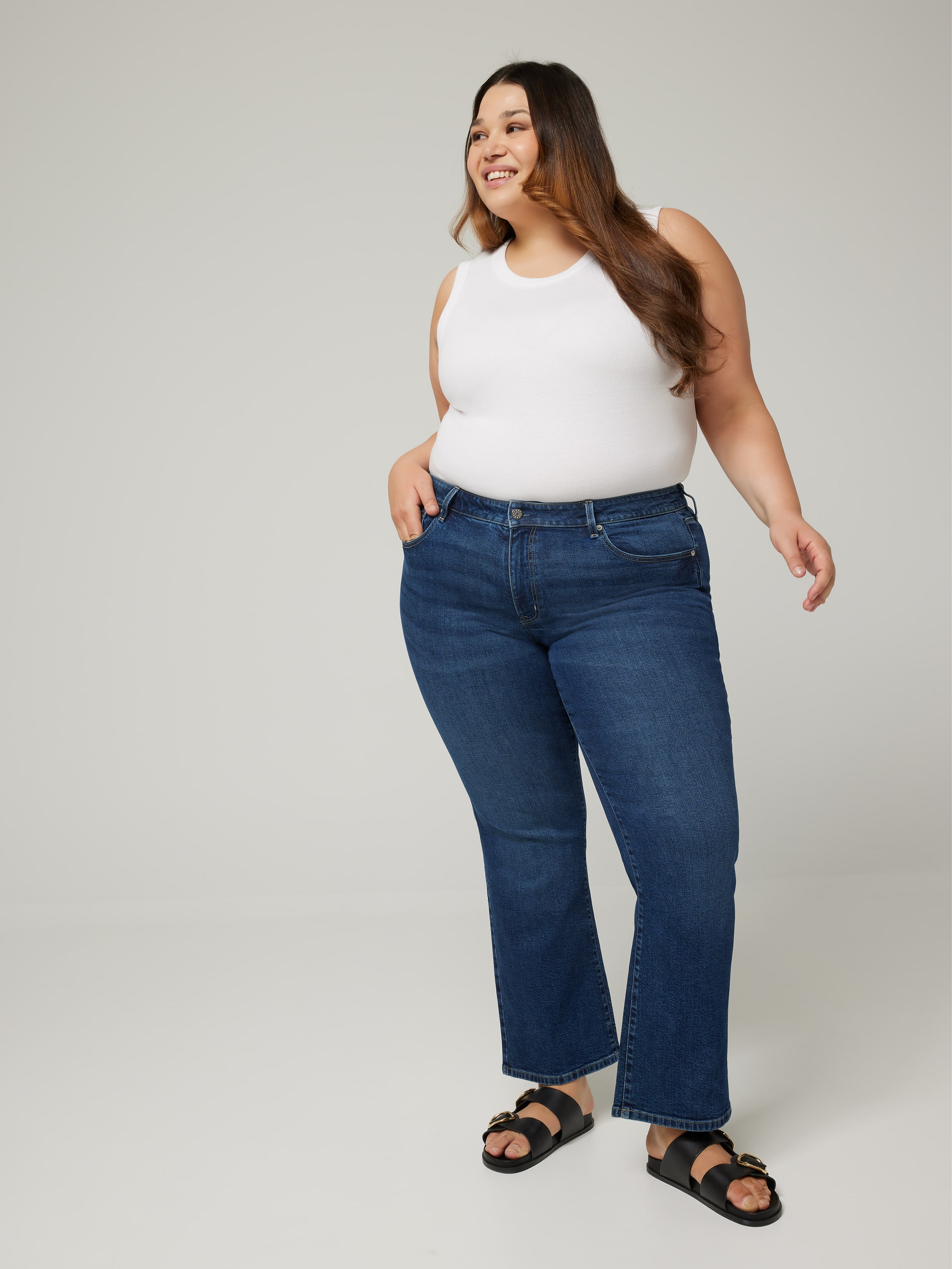 Curve Originals Mid Rise Bootcut Jean - Just Jeans Online