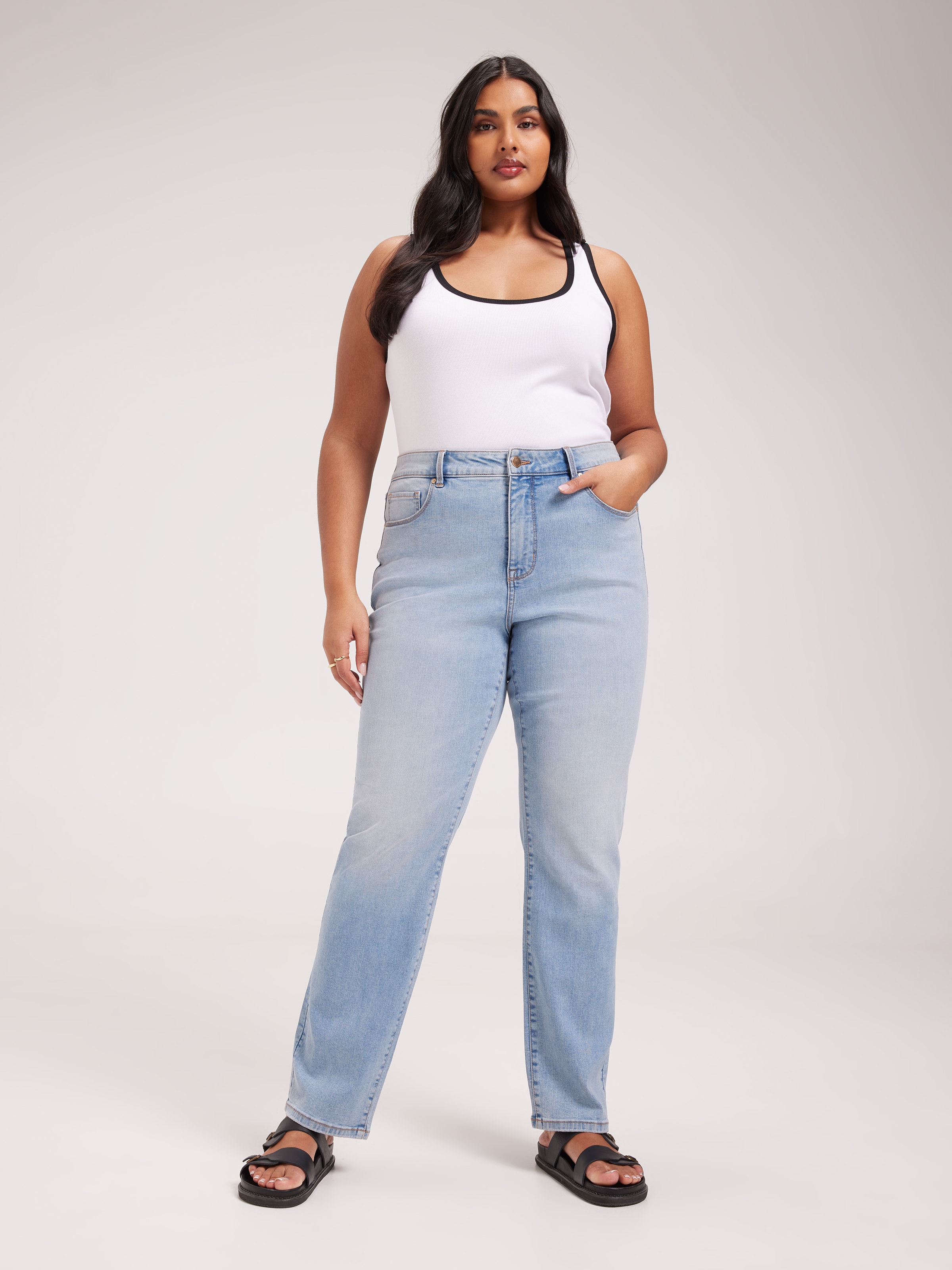 Curve Reformed High Rise Slim Jean Coastal Blue - Just Jeans Online