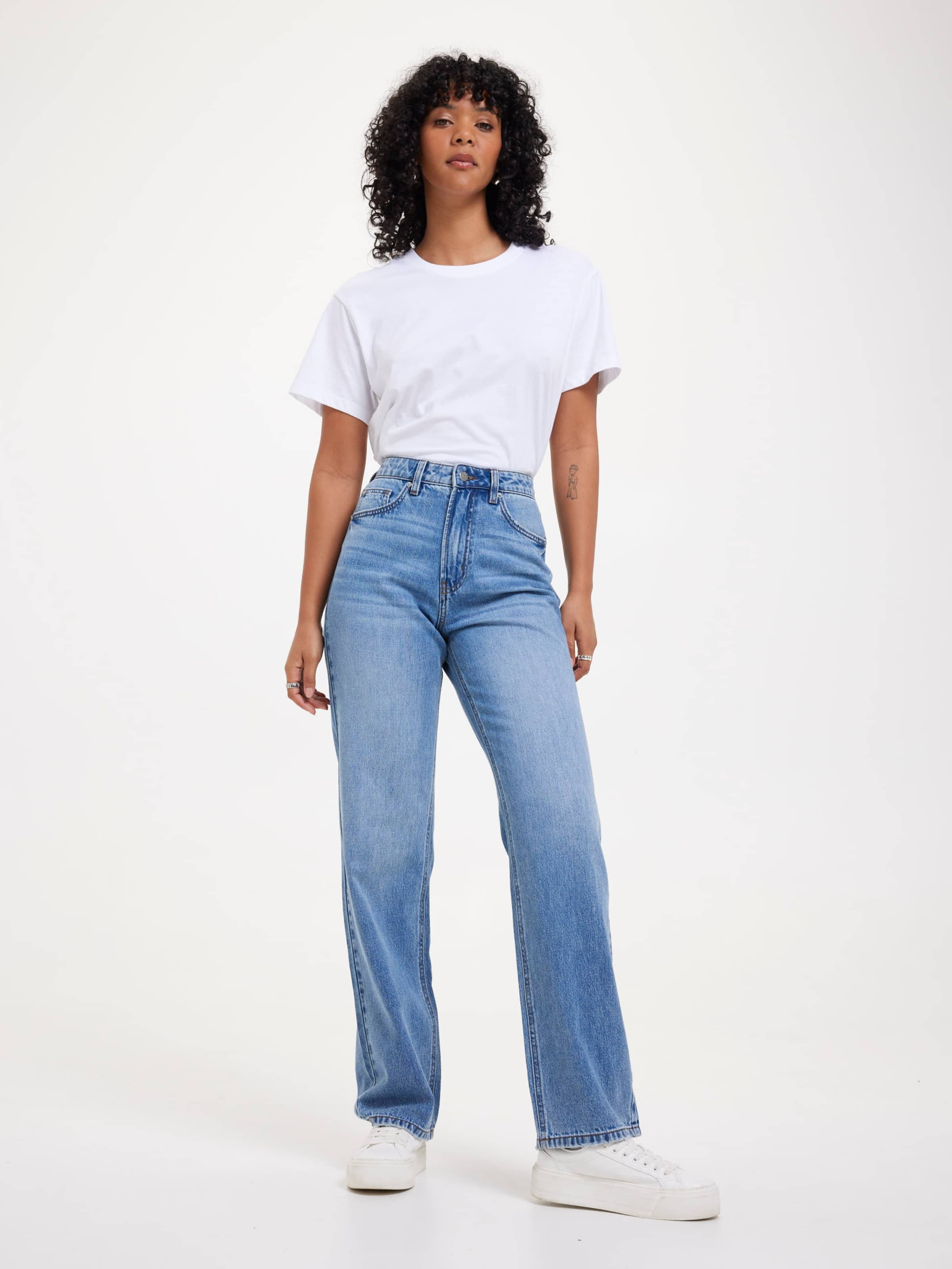 Originals Jules Relaxed Straight Jean Bright Cloud - Just Jeans Online