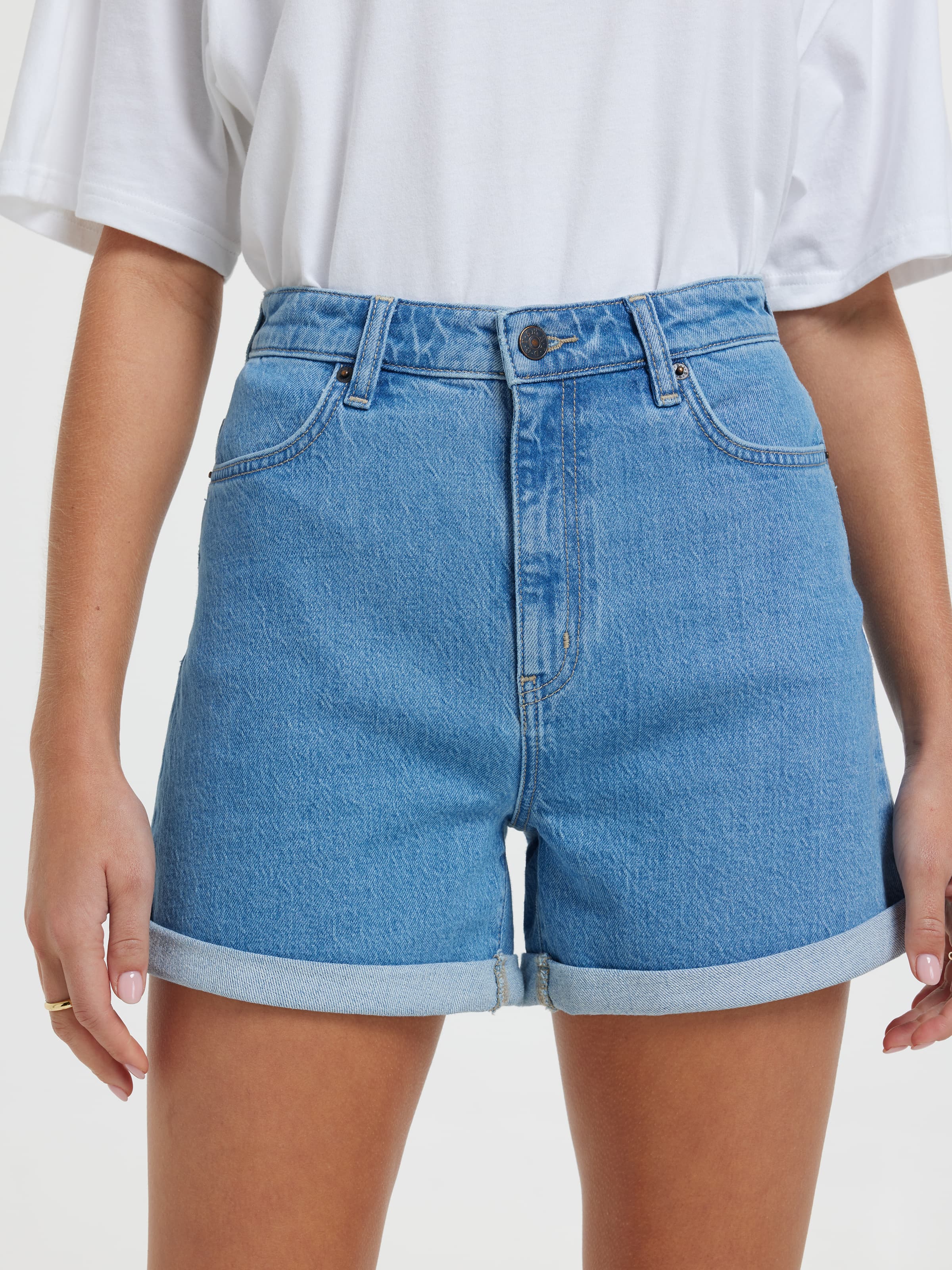 Girlfriend Short In Blue Utopia - Just Jeans Online