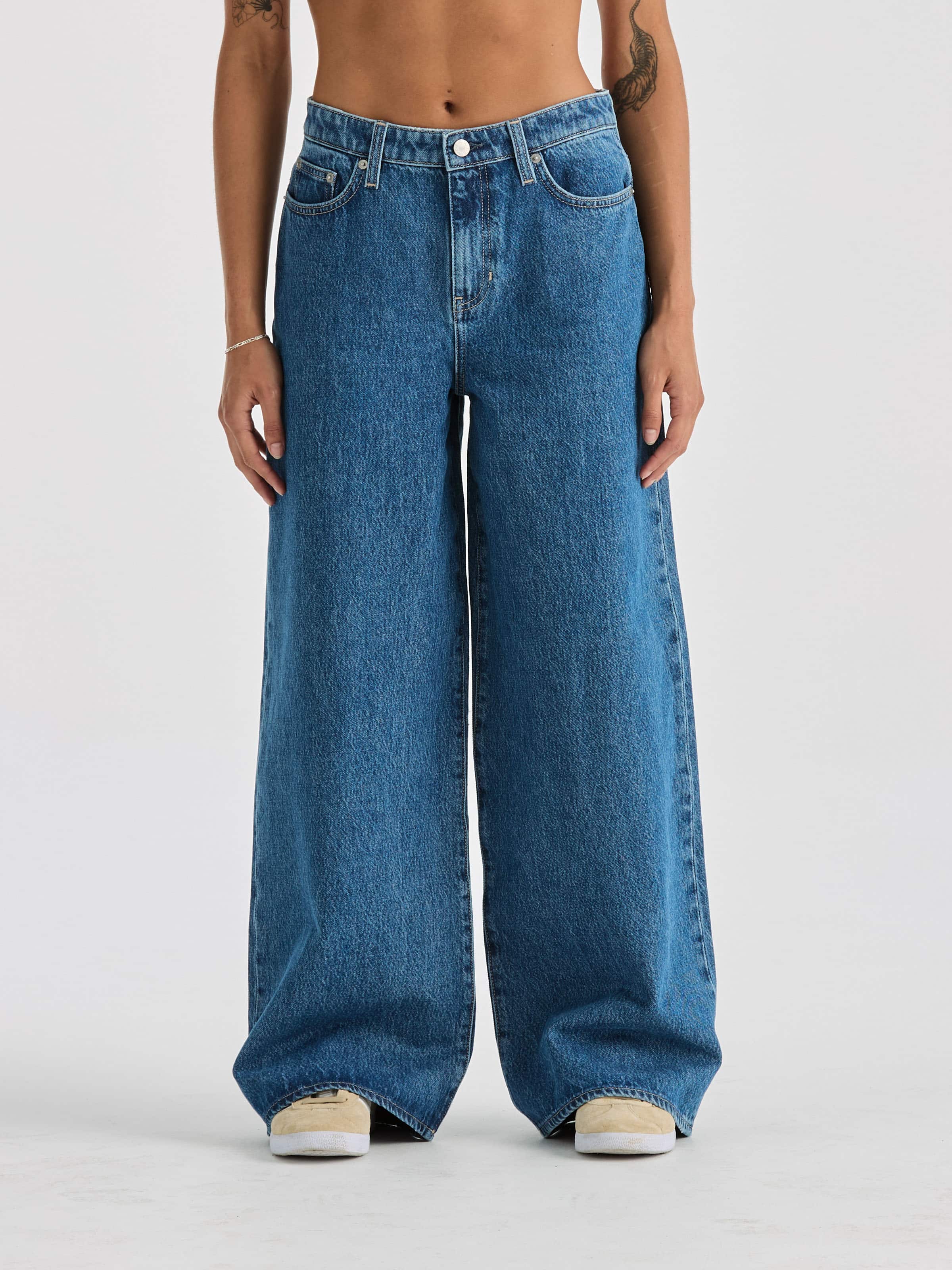 Mid A-Line In Blue Horizon Denim - Just Jeans Online