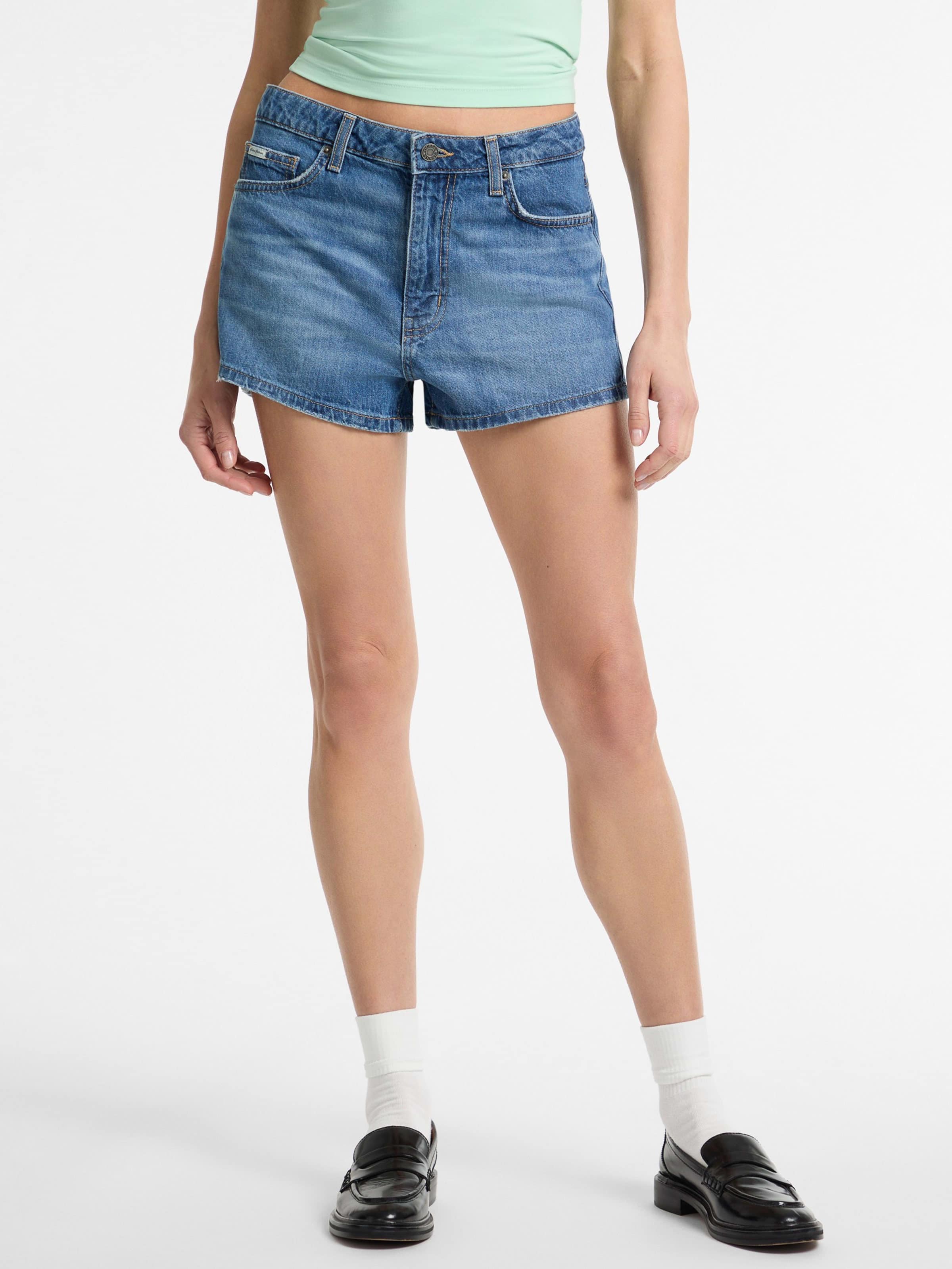Jeans Highwaist Vintage Short In Heritage Medium Wash - Just Jeans Online