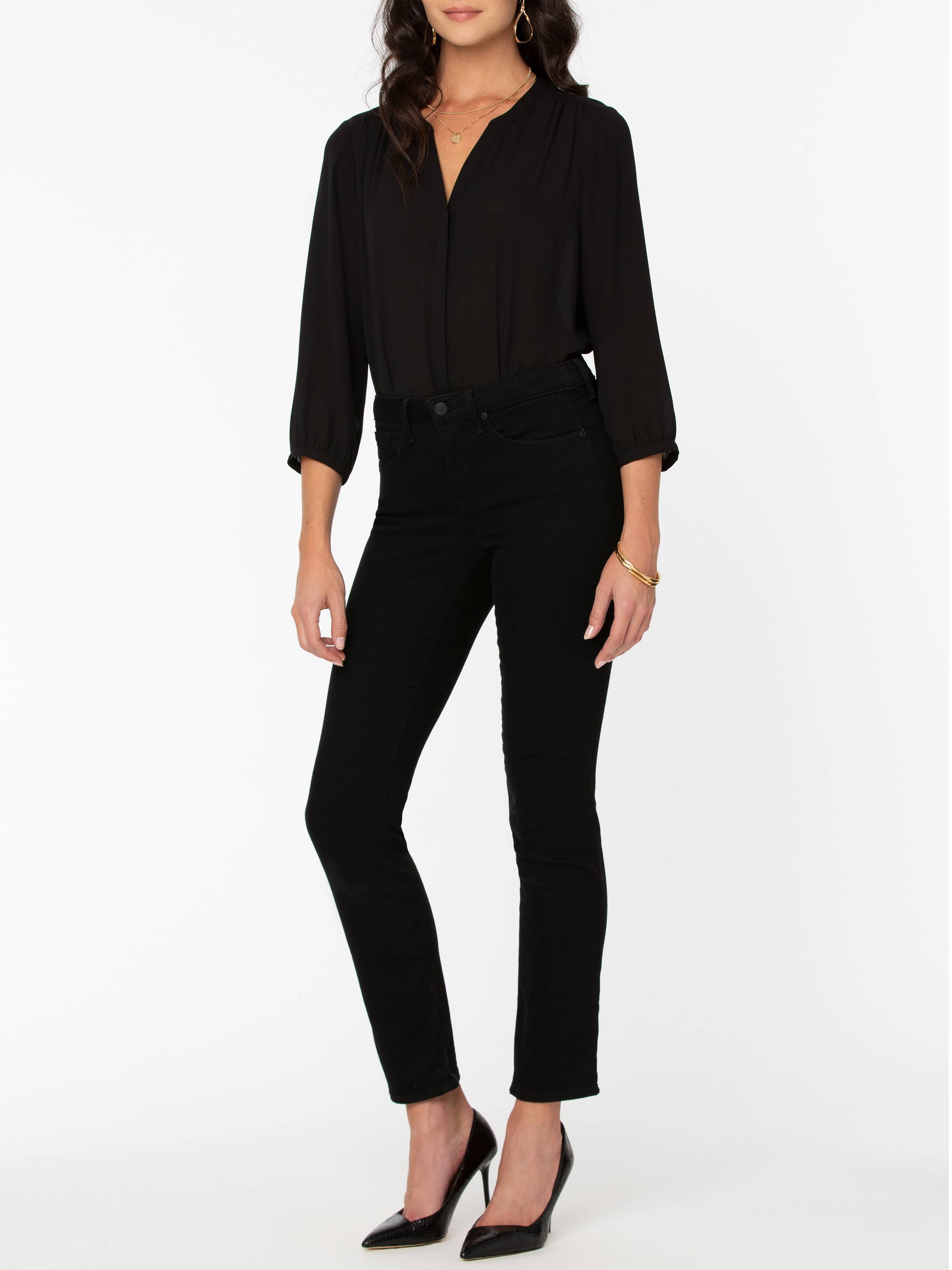 Sheri Slim In Black - Just Jeans Online