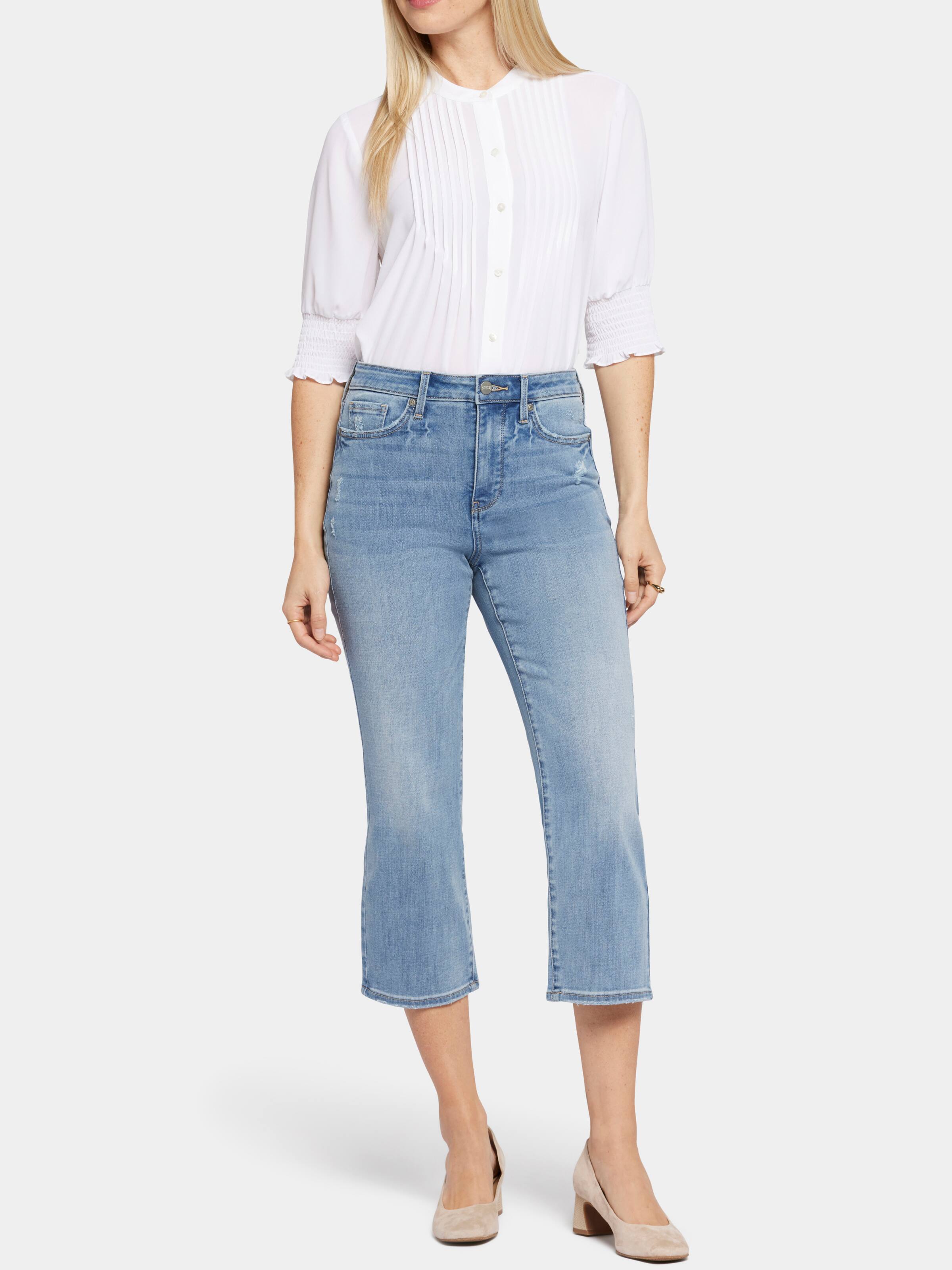 Joni High Rise Relaxed Capri In Lakefront - Just Jeans Online
