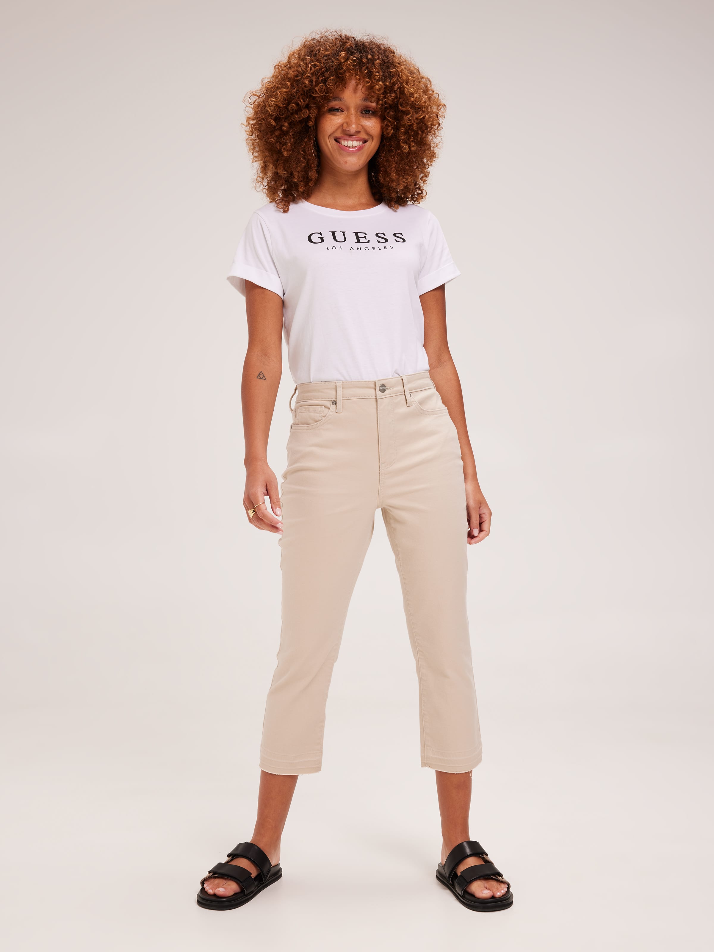 Chloe Capri In Feather - Just Jeans Online