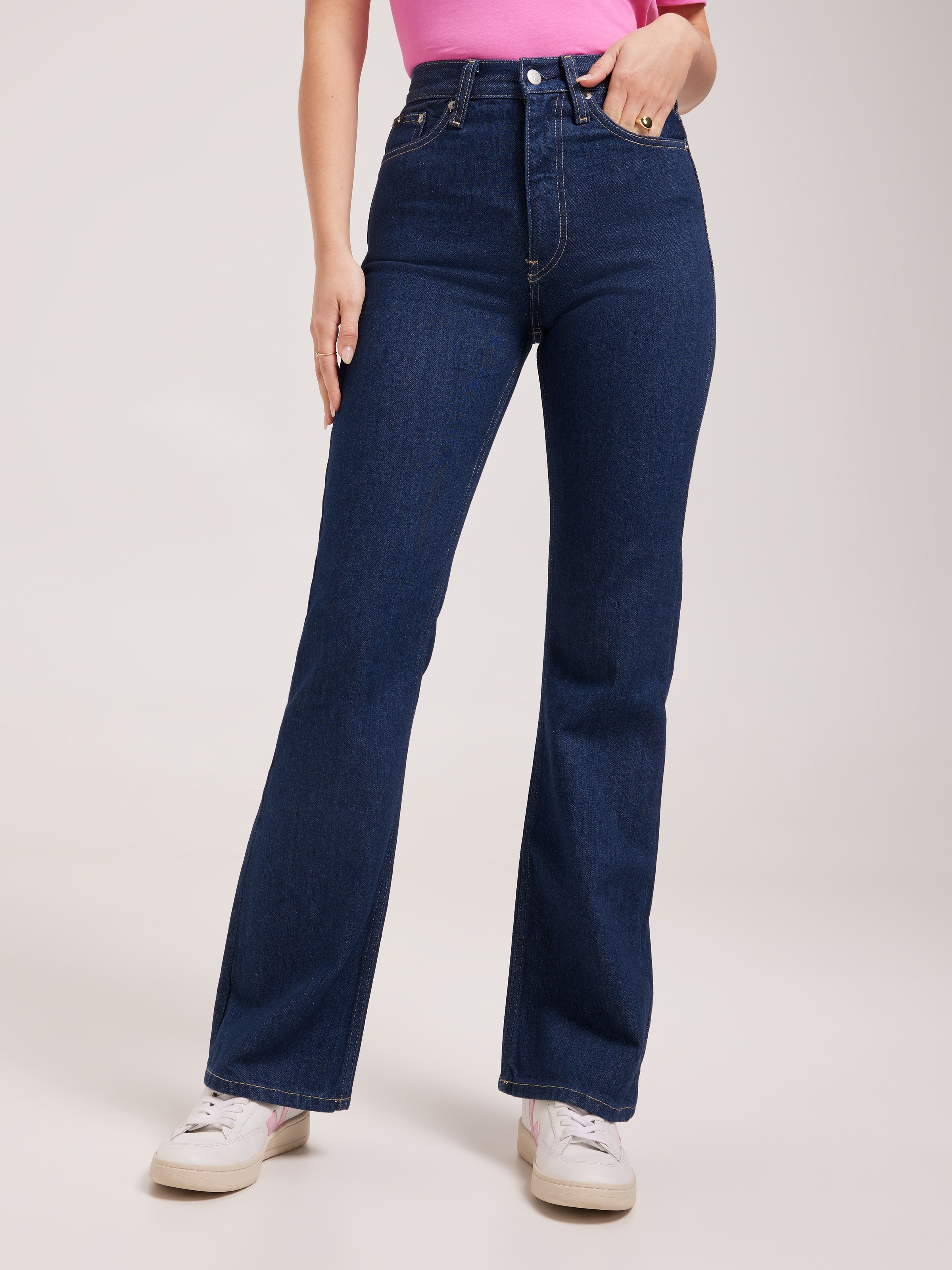 Authentic Bootcut Jeans In Rinse - Just Jeans Online