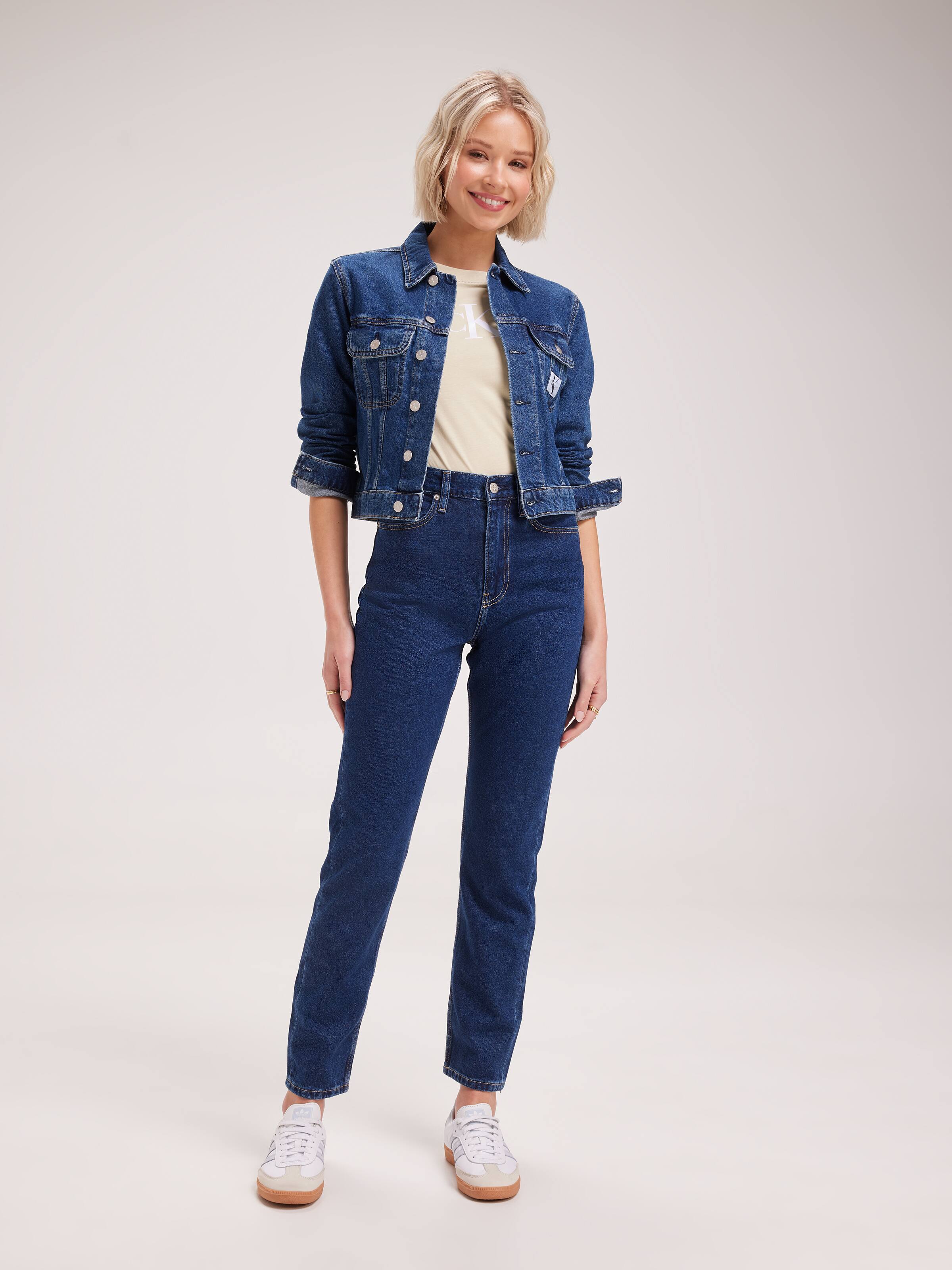 Authentic Slim Straight In Inky Blue - Just Jeans Online