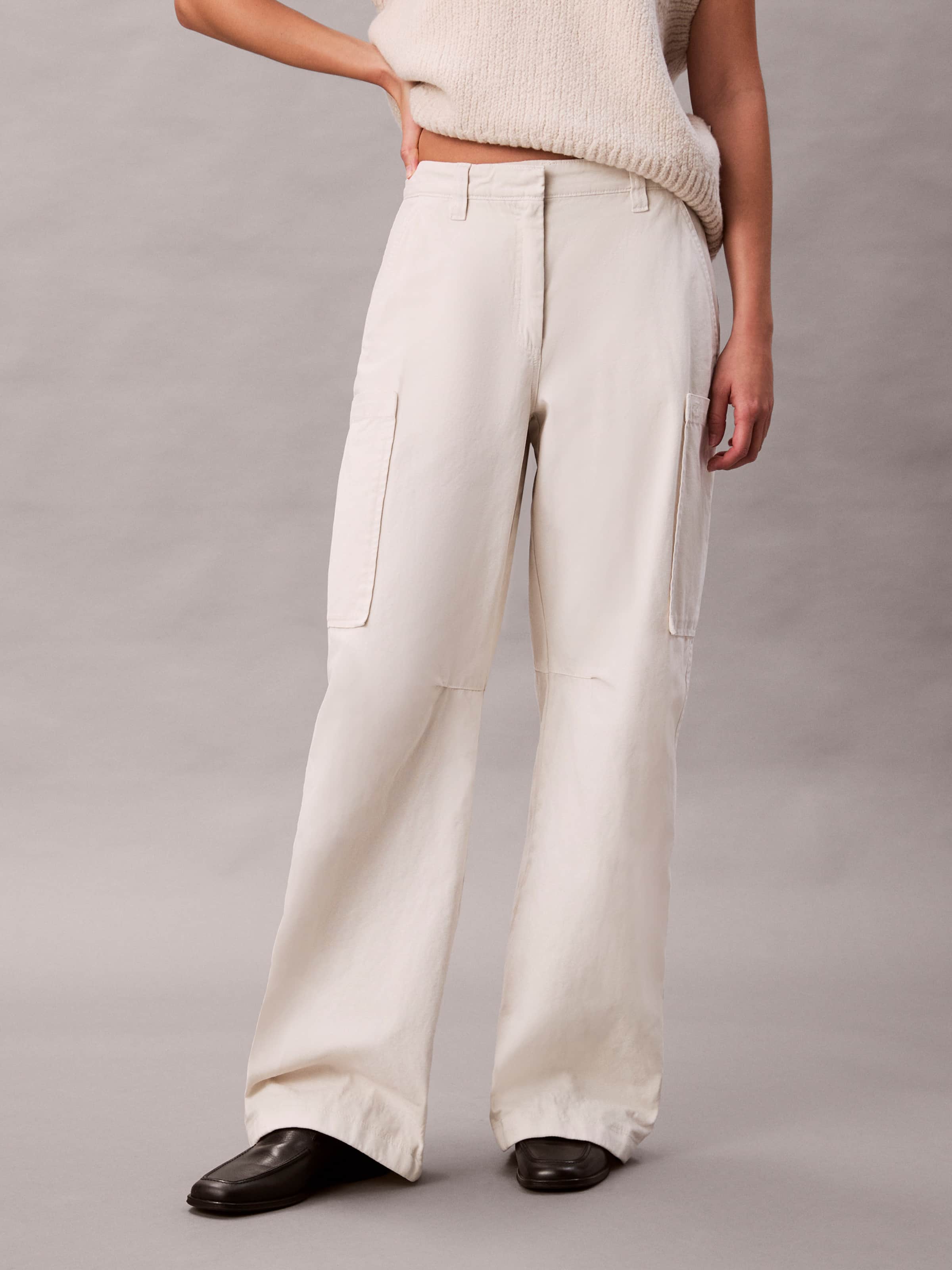 Weekend Casual Pants In Chalk - Just Jeans Online