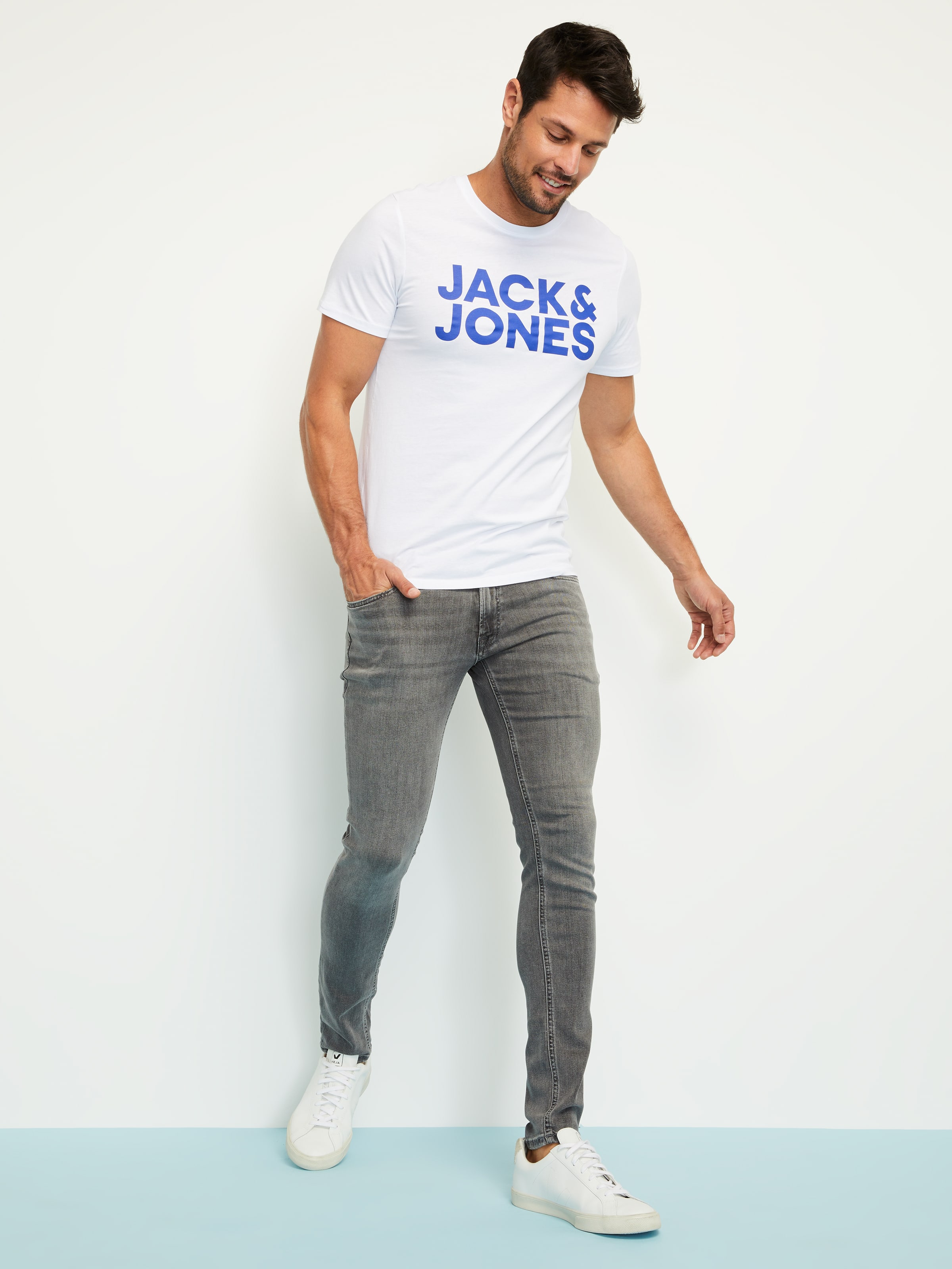 Liam Skinny Jean In Grey - Just Jeans Online