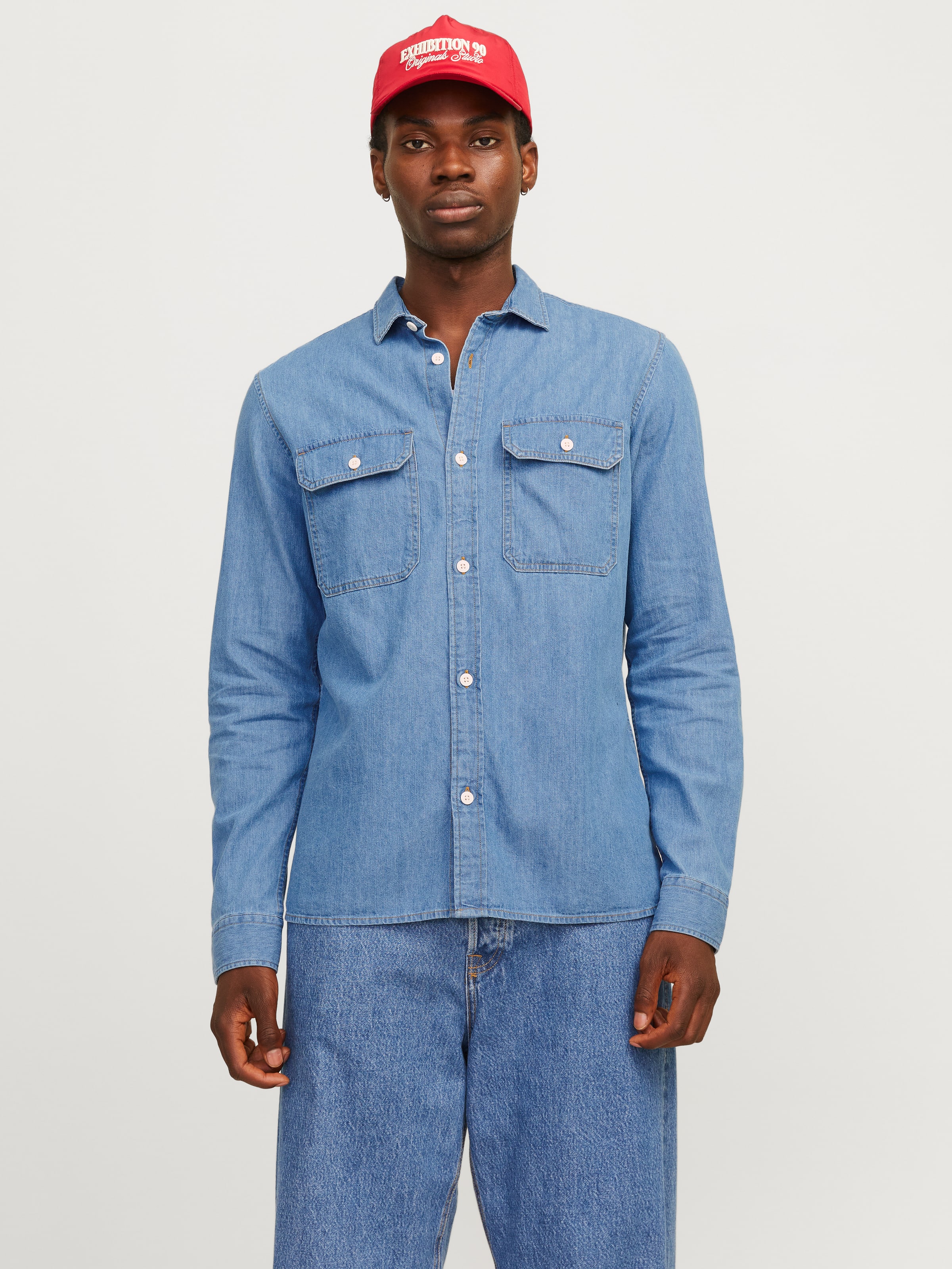 Travis Shirt In Light Blue Denim Denim - Just Jeans Online