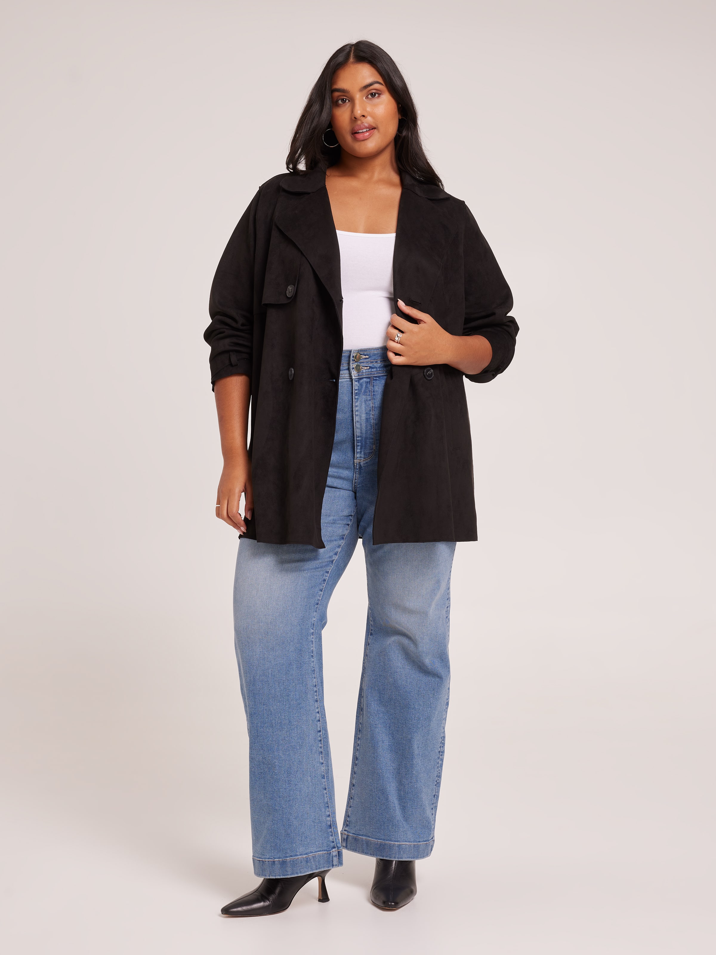 Curve Reformed Sky High Slim Wide Jean Island Blue - Just Jeans Online