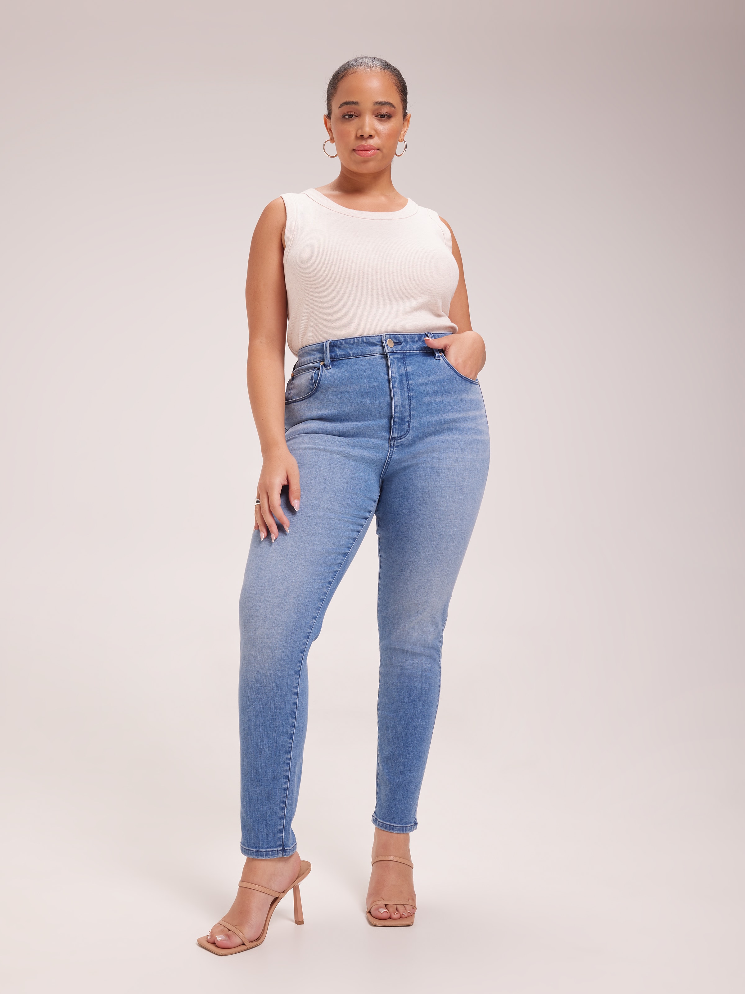 Curve Super High Rise Super Skinny Jean Sky Blue - Just Jeans Online