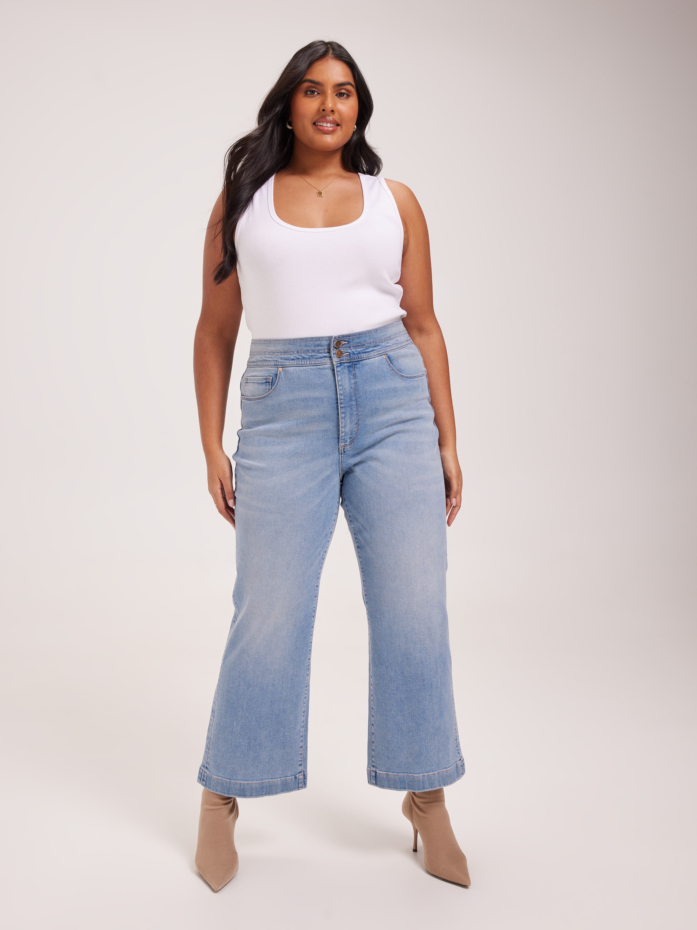 Curve Reformed Slim Wide Ankle Jean - Just Jeans Online