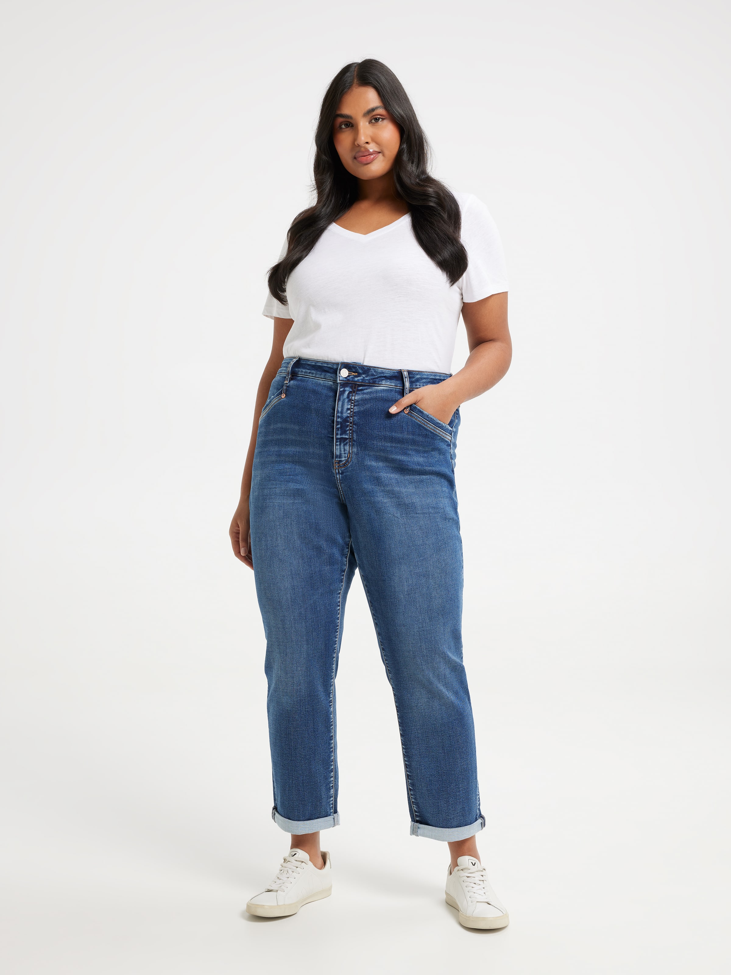 Curve Amaze High Rise Boyfriend Jean - Just Jeans Online