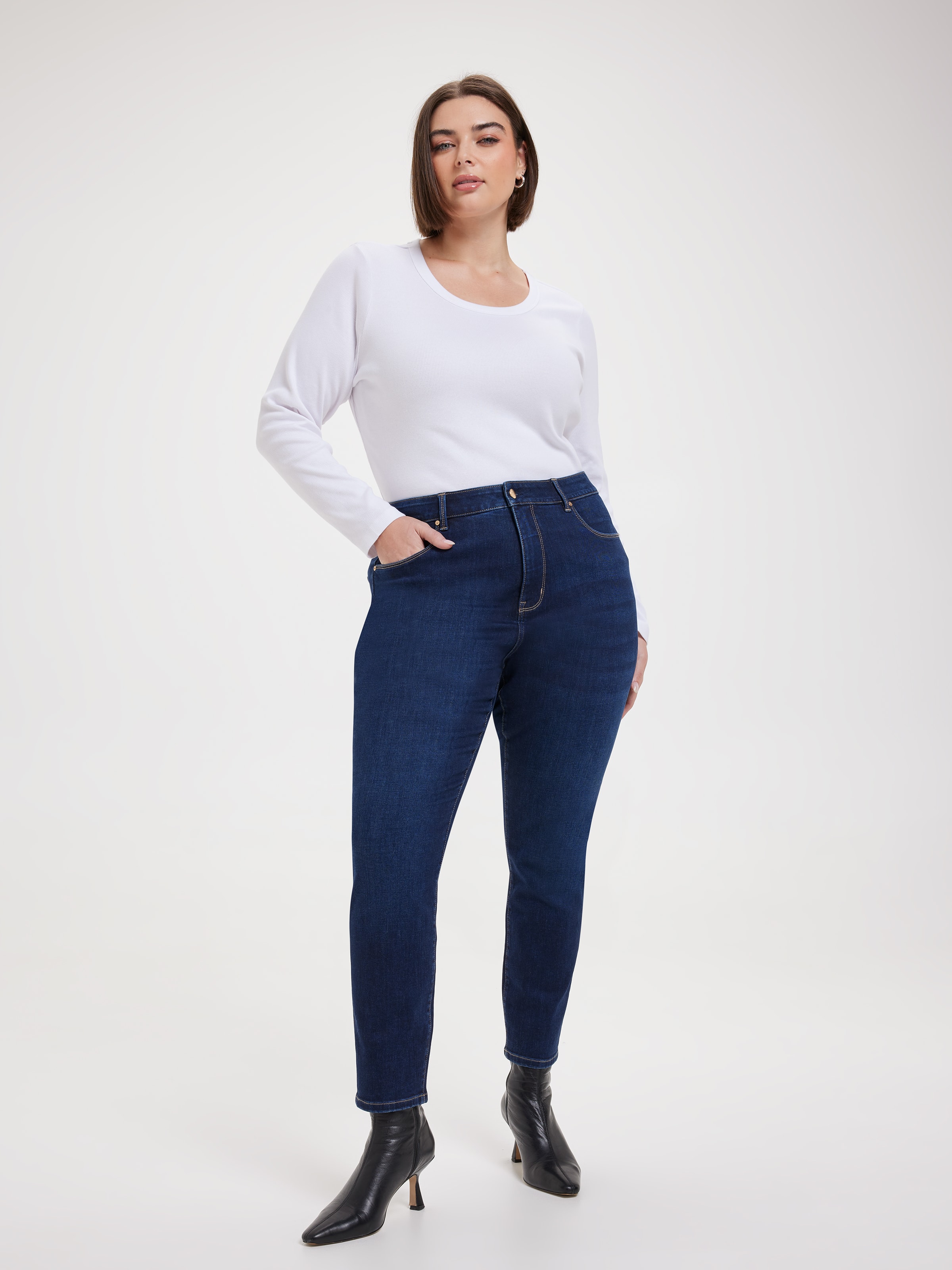 Curve Reformed Sky High Skinny Ankle Jean - Just Jeans Online
