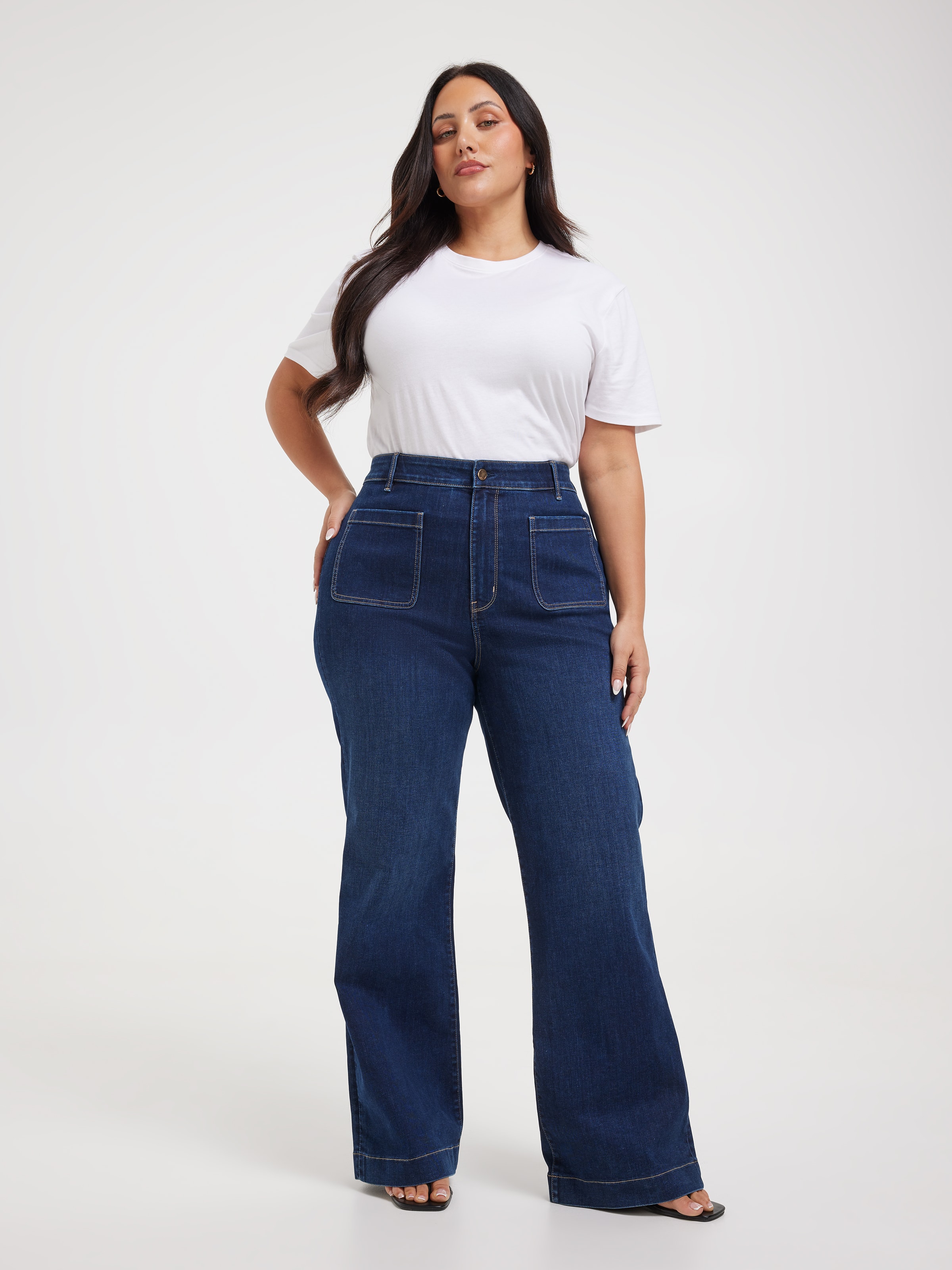 Curve Reformed High Rise Slim Wide Jean - Just Jeans Online