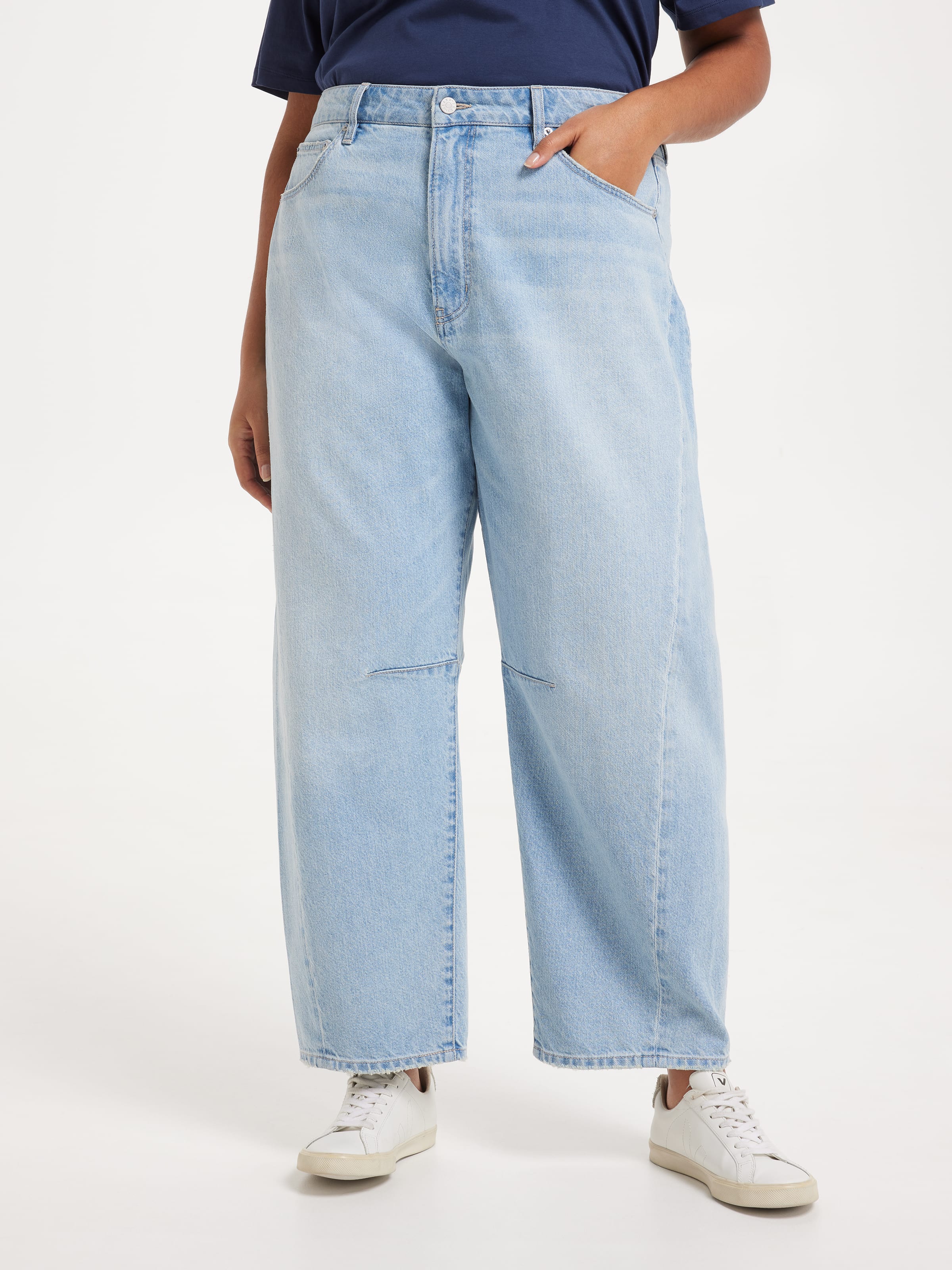 Curve Originals Darted Barrel Leg Jean - Just Jeans Online