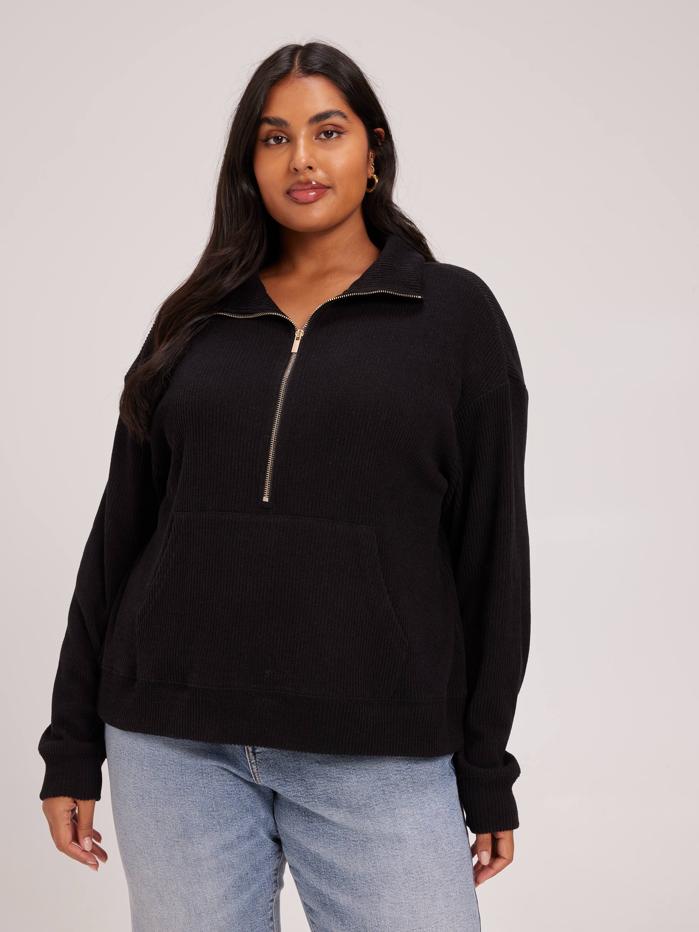Curve Laura Zip Sweat - Just Jeans Online