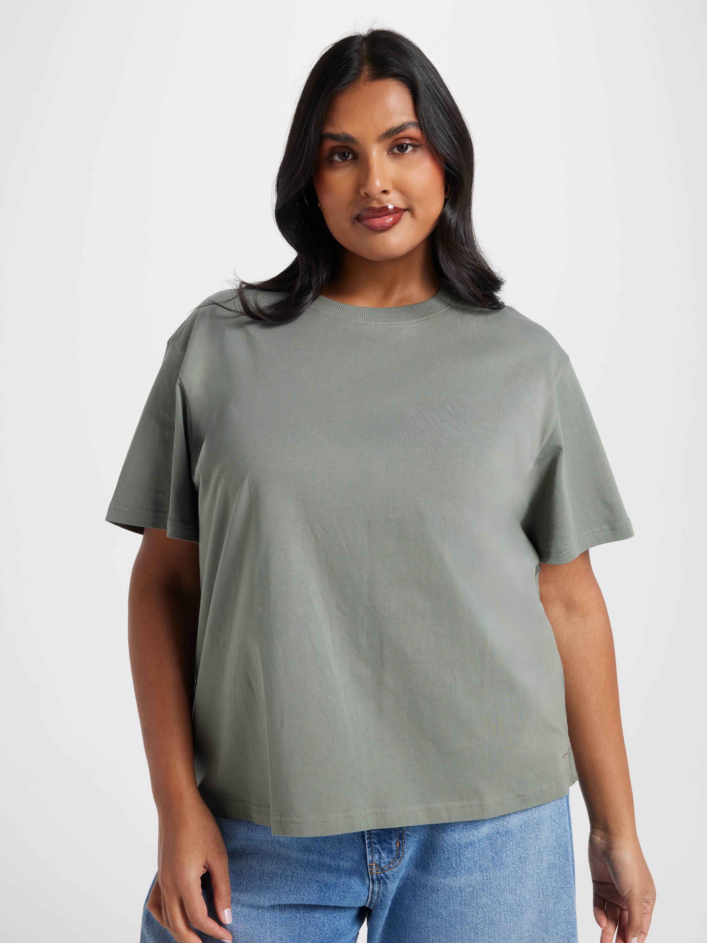 Curve Everyday Regular Tee Agave - Just Jeans Online