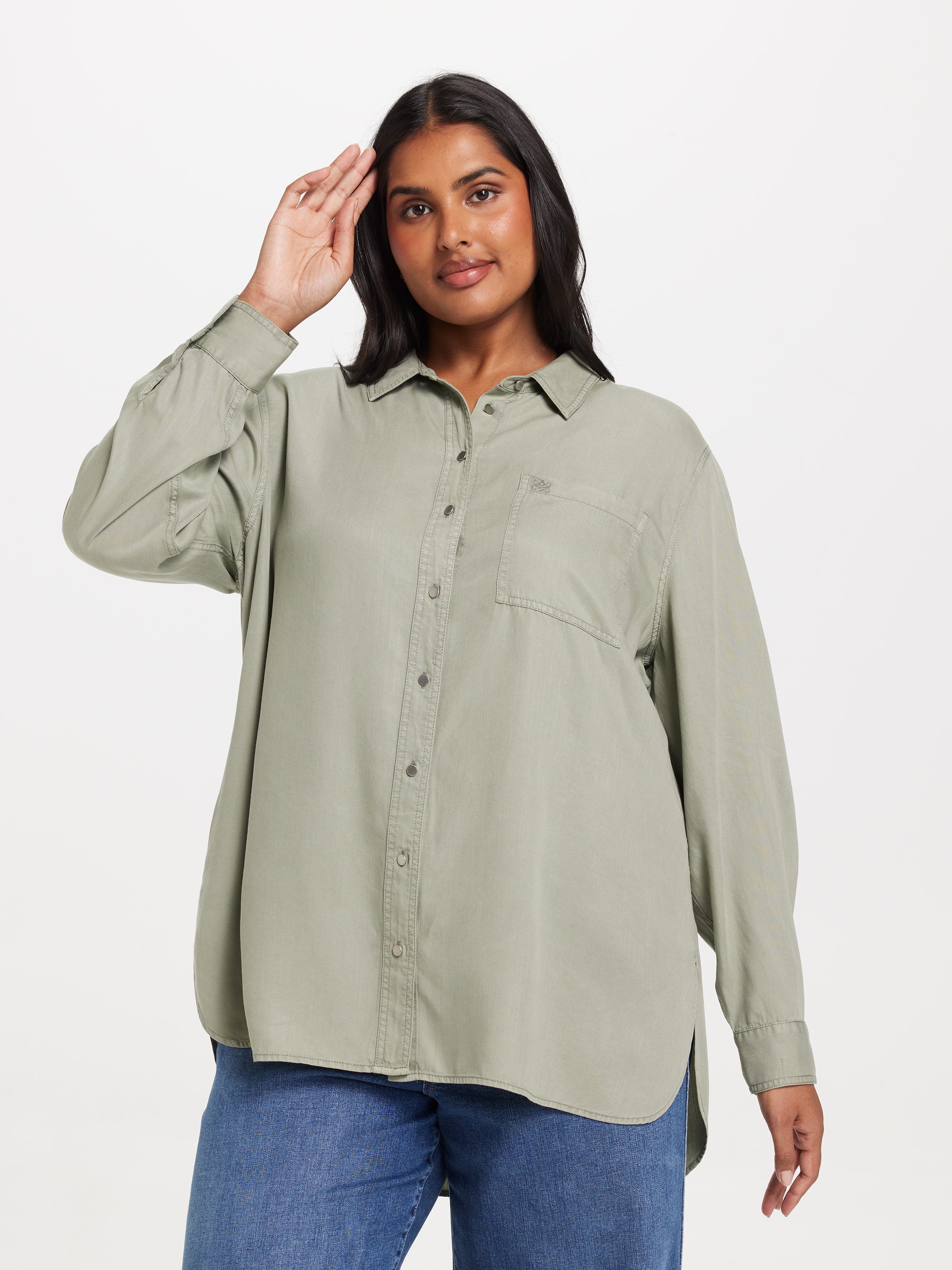 Curve Avril Lyocell Shirt - Just Jeans Online