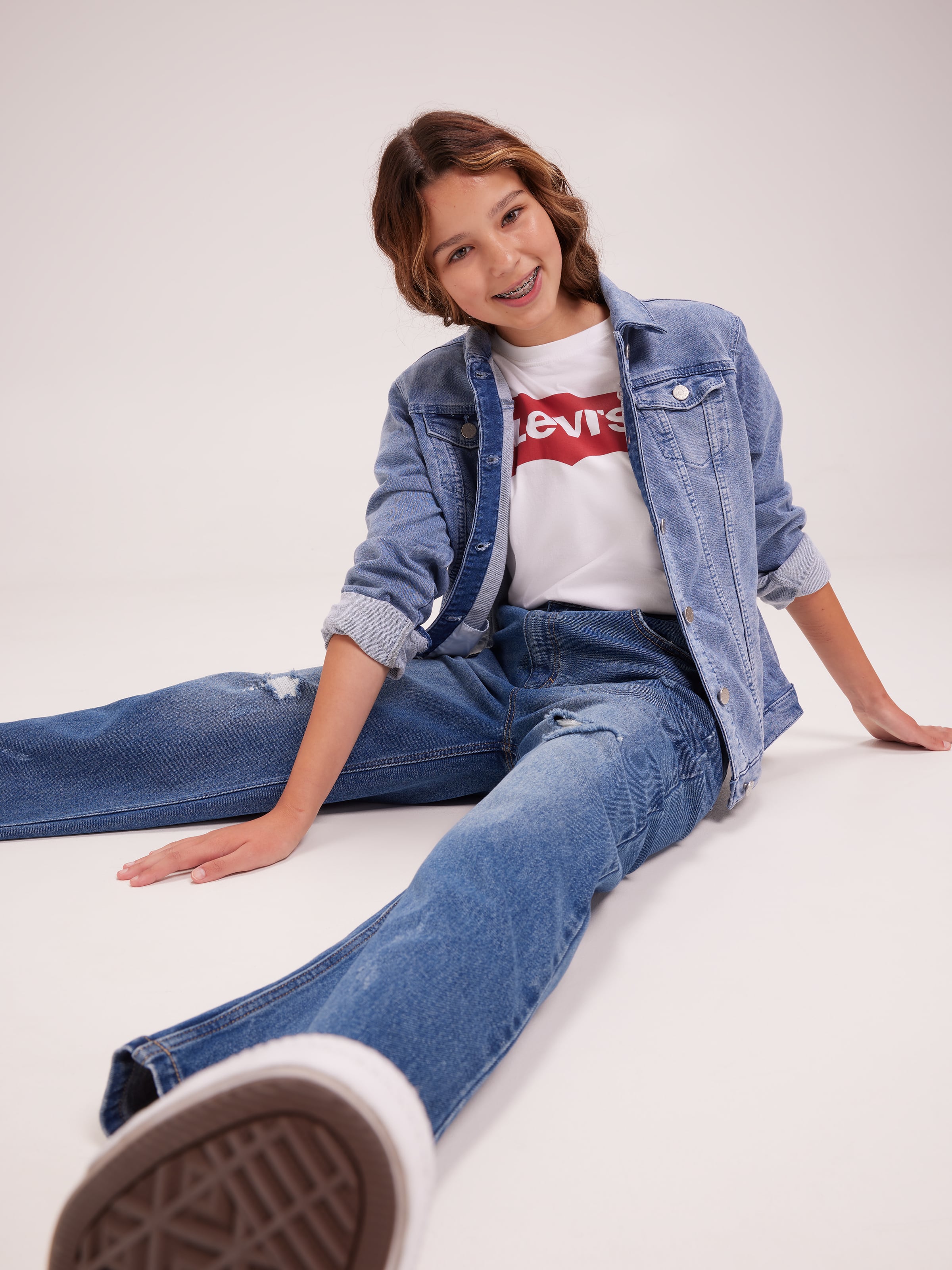 Girls Freya Wide Leg Ankle Jean - Just Jeans Online