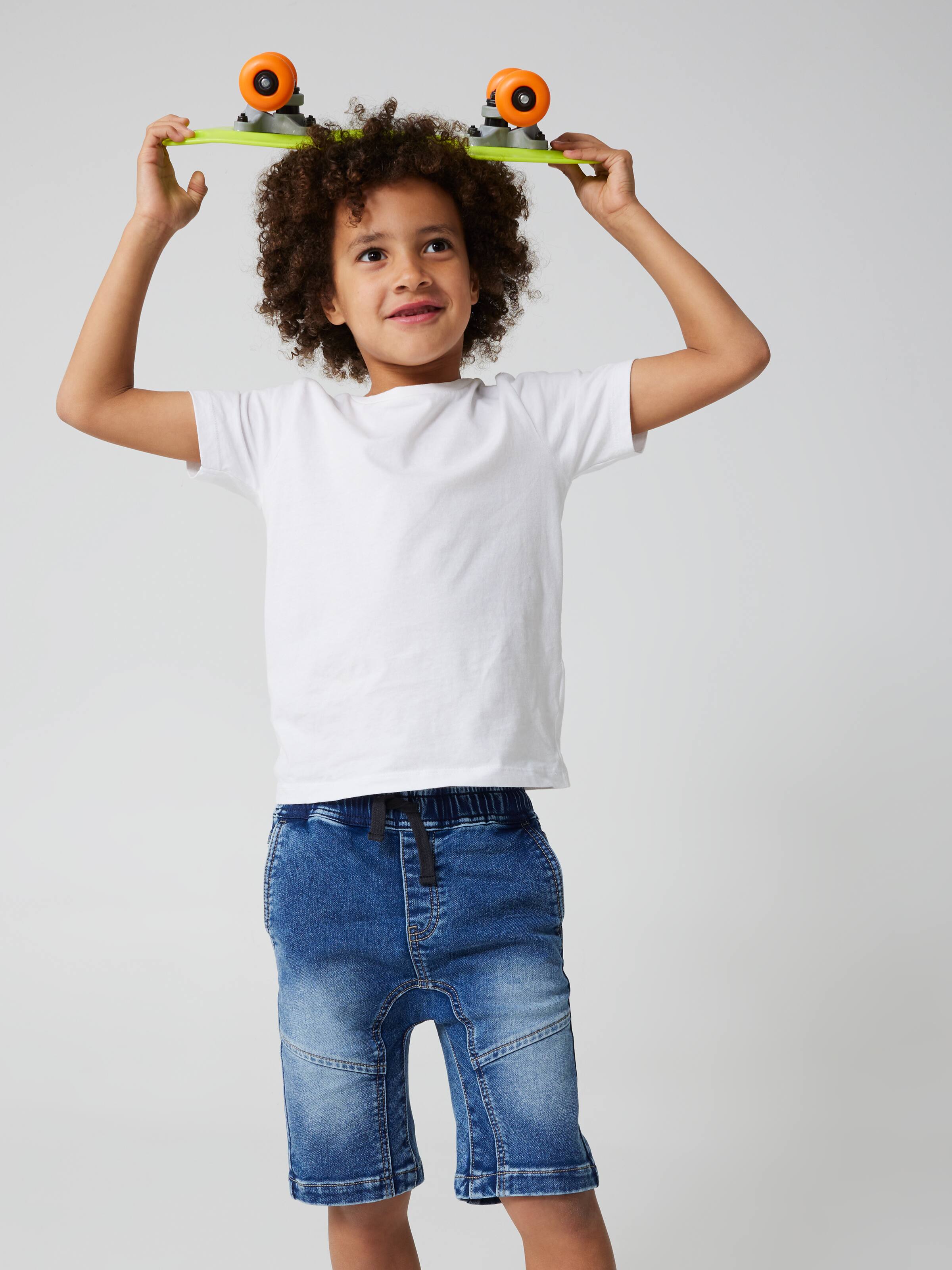 Junior Boys Megaflex Jog Short Imperial Blue - Just Jeans Online