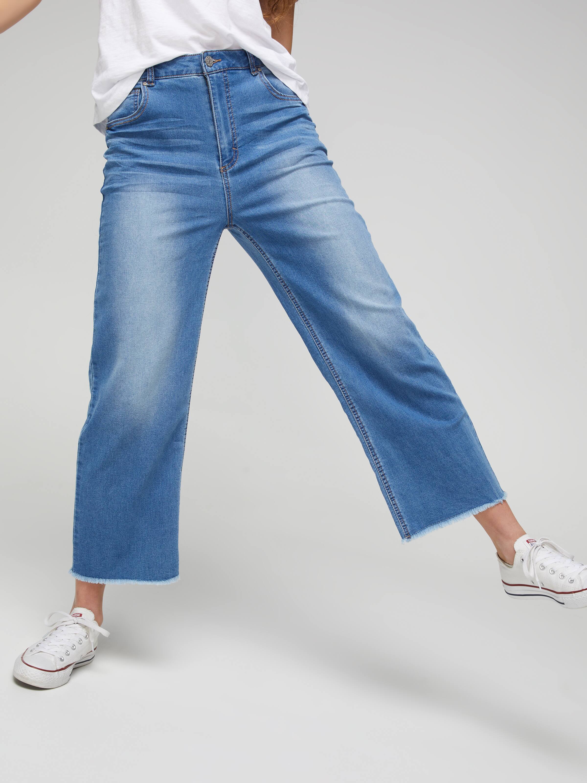 Girls Amaze Wide Leg Ankle Jean - Just Jeans Online