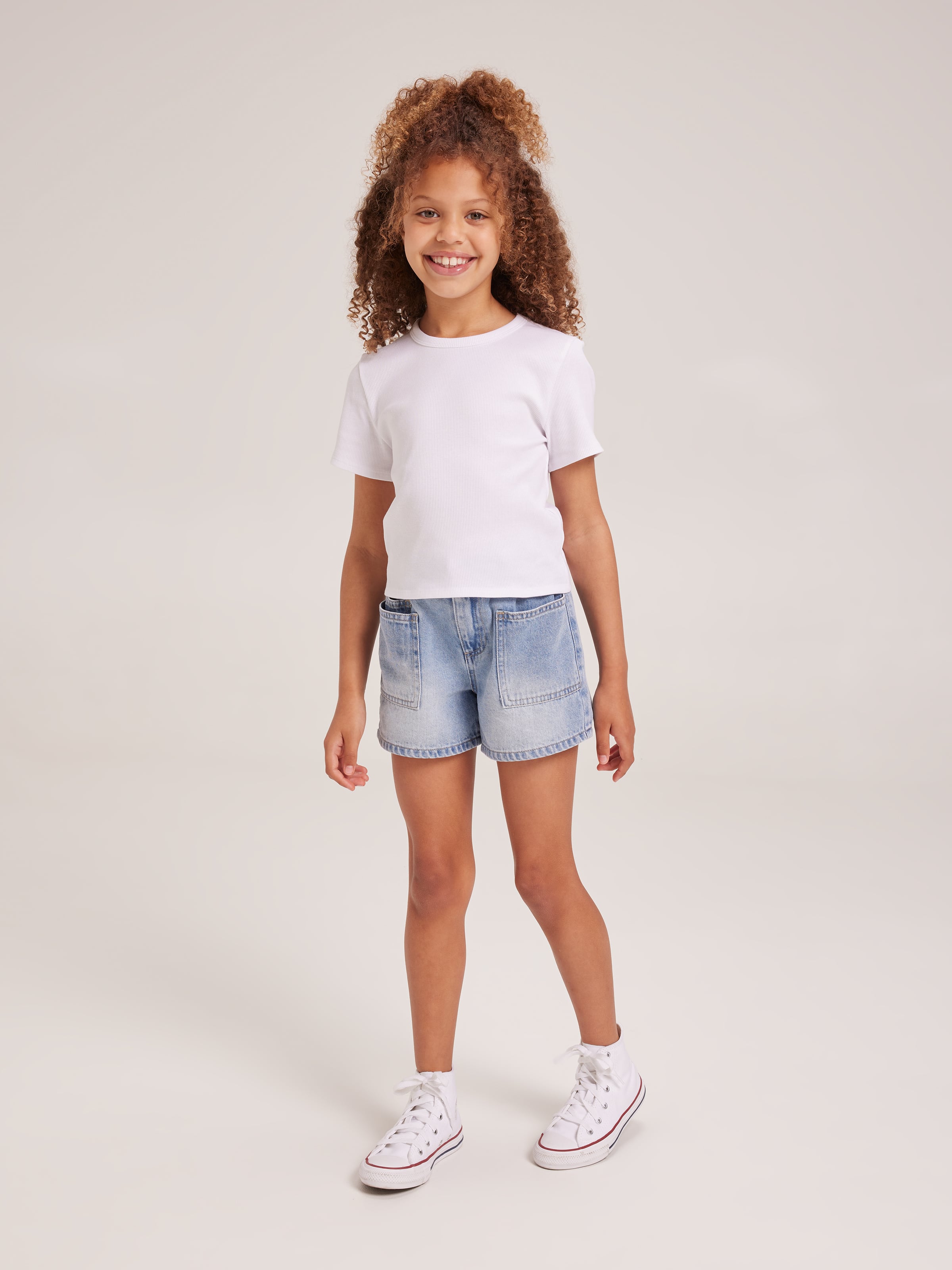 Junior Girls Zoe Midi Short - Just Jeans Online