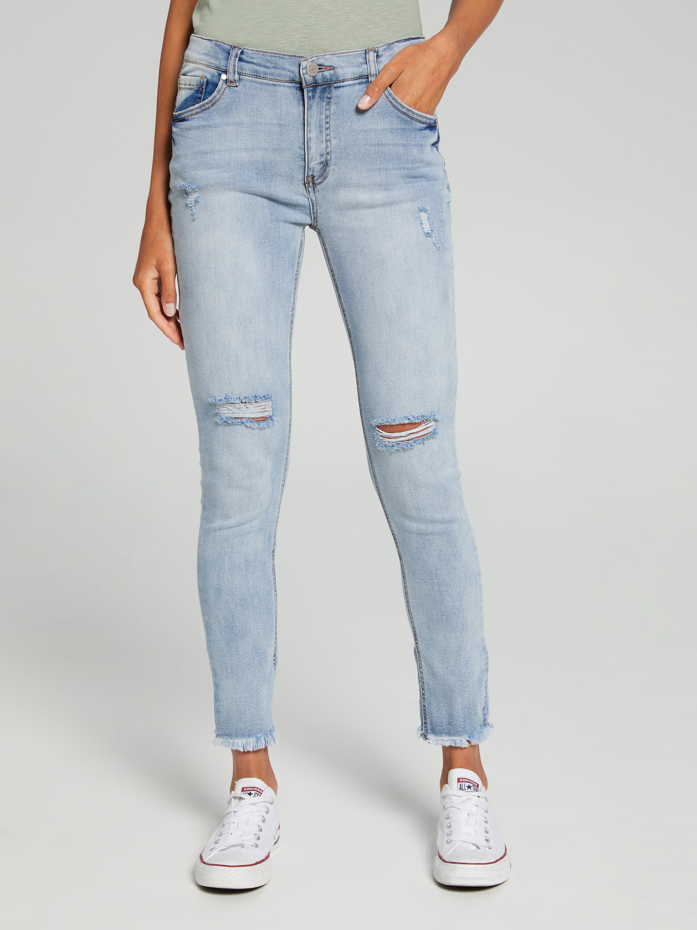 Girls Eliza Mid Rise Skinny Ankle Jean - Just Jeans Online