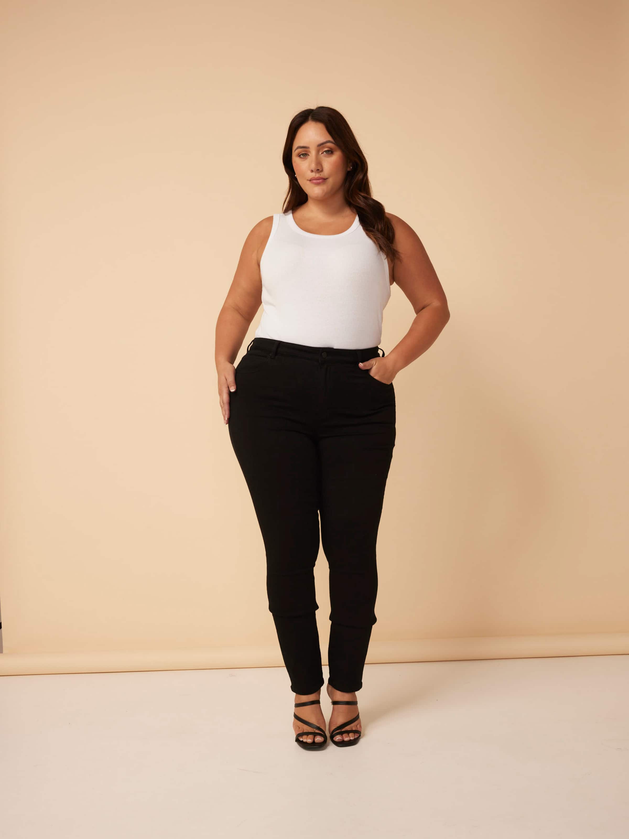 Curve Amaze High Rise Skinny Jean In Tall Length - Just Jeans Online