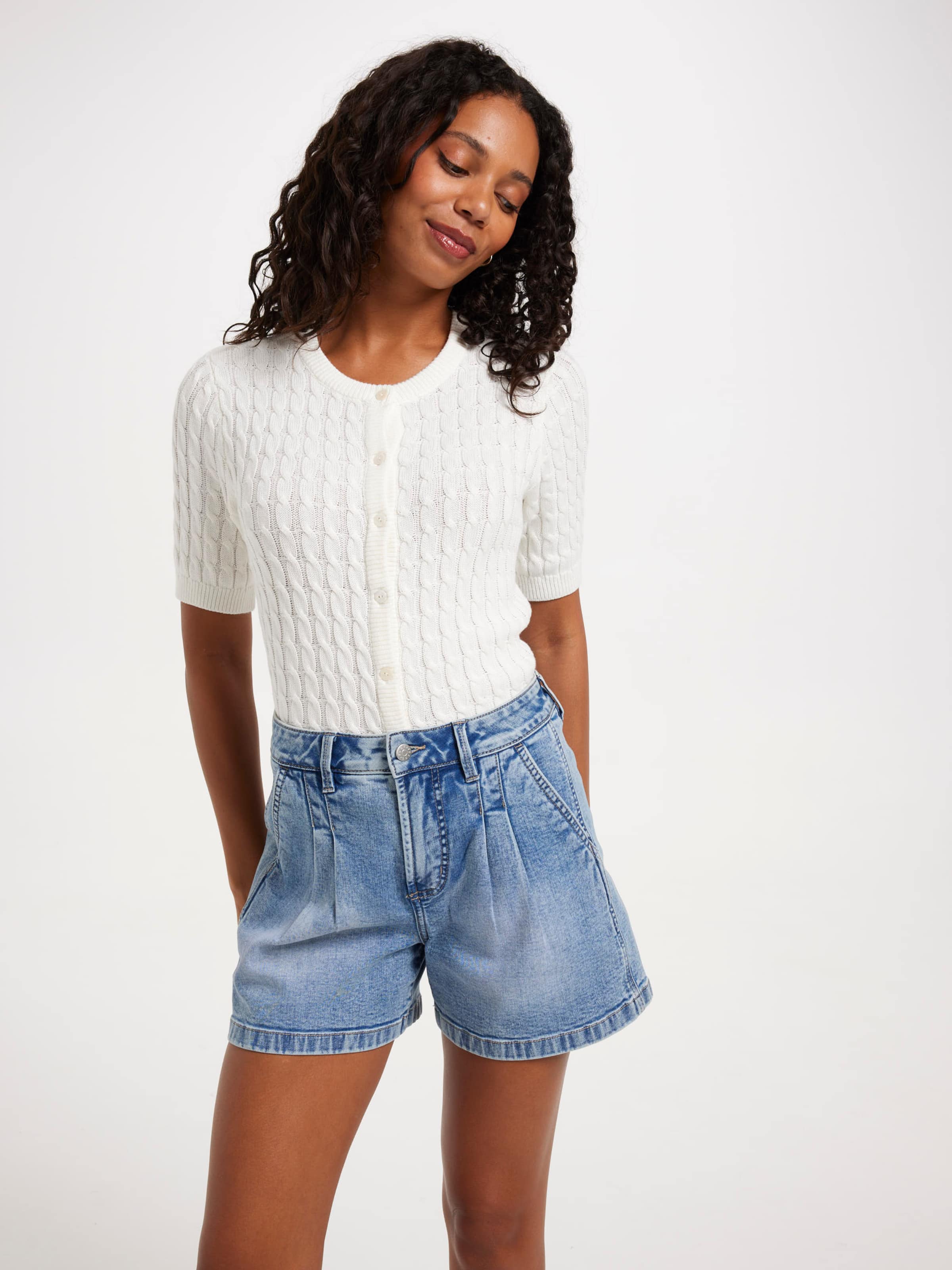 Originals High Rise Pleat Front Short - Just Jeans Online