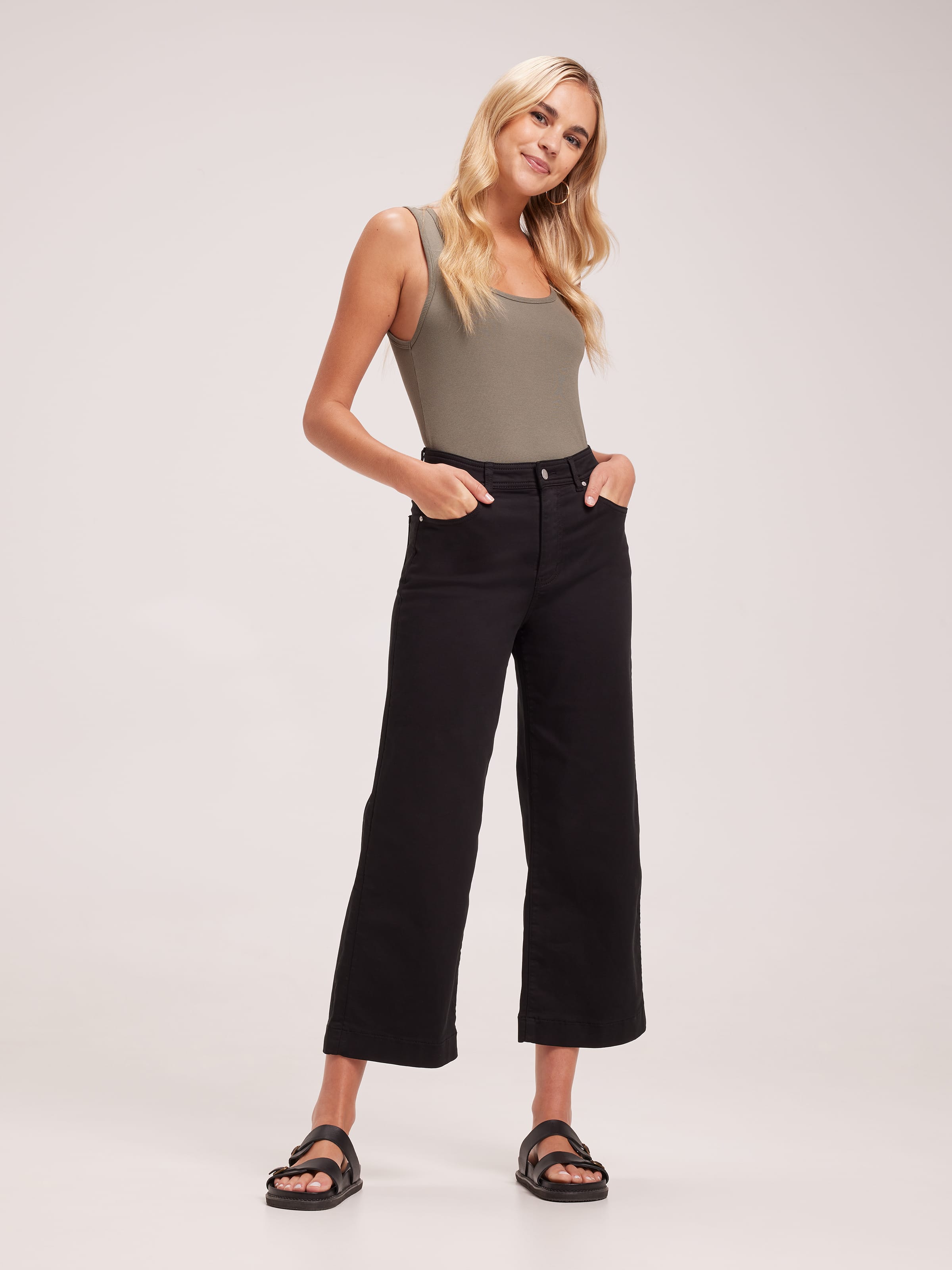 Amaze High Rise Wide Leg Crop Jean - Just Jeans Online