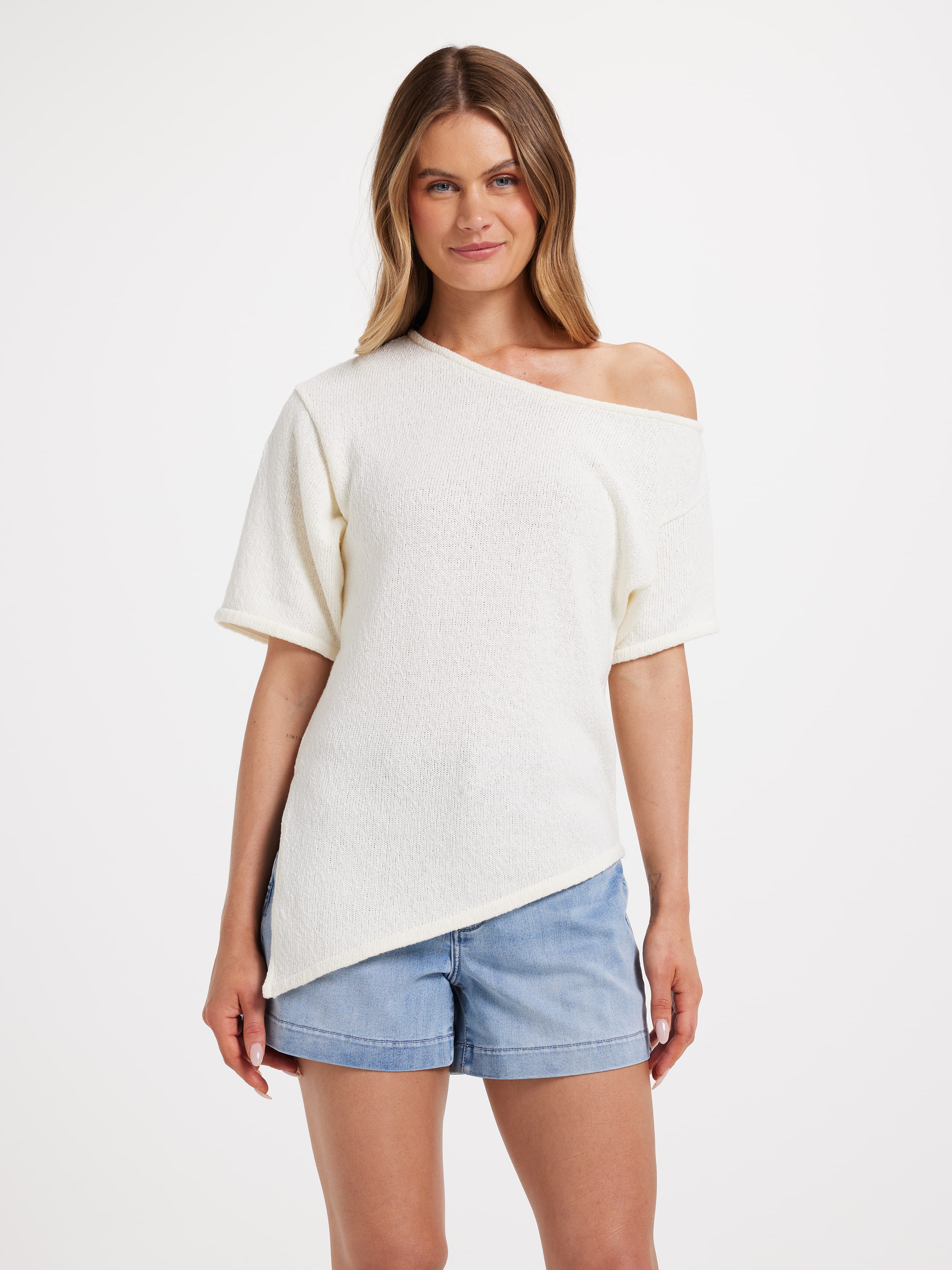 Cora One Shoulder Top - Just Jeans Online