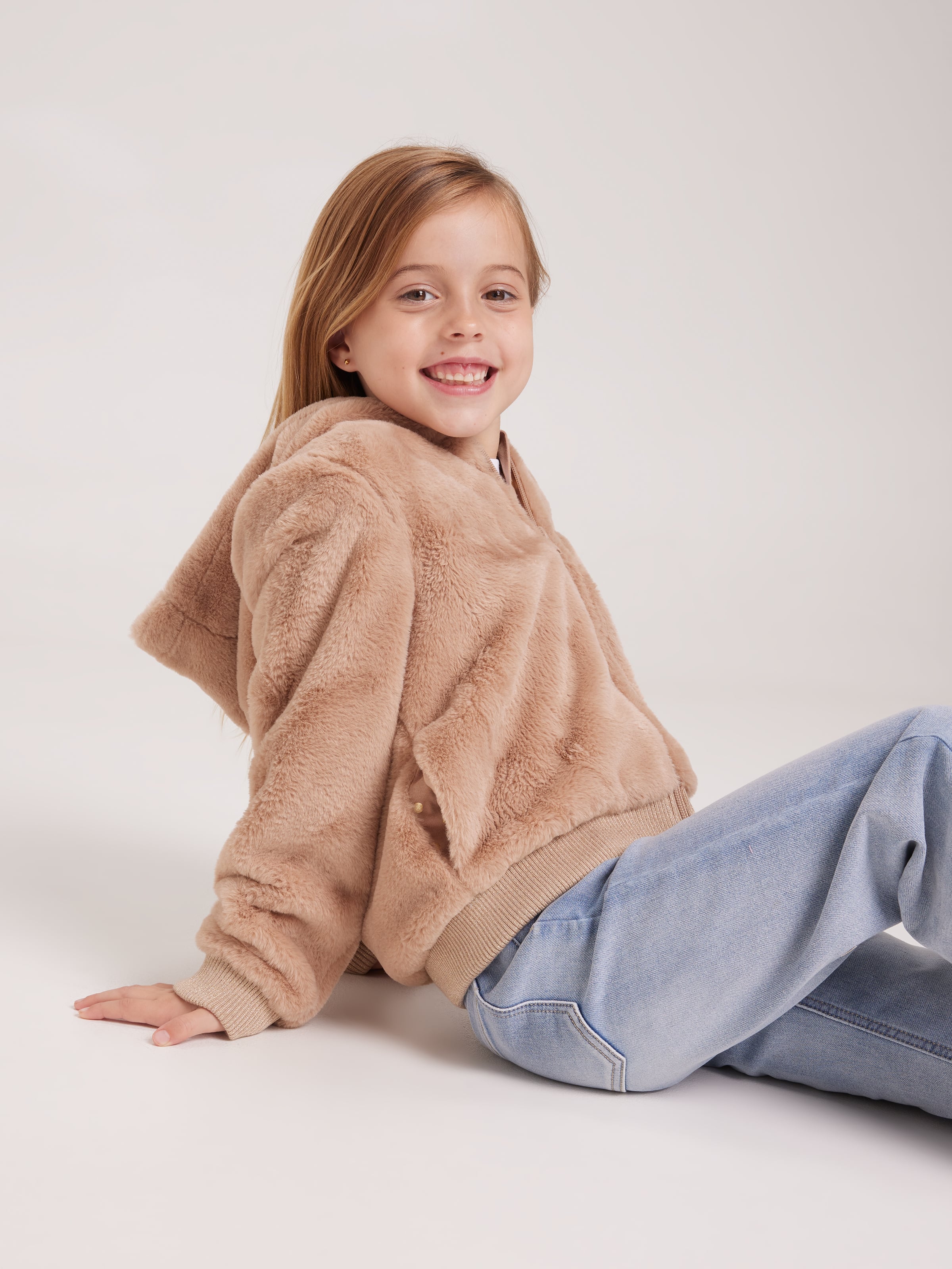 Junior Girls Bella Teddy Jacket - Just Jeans Online