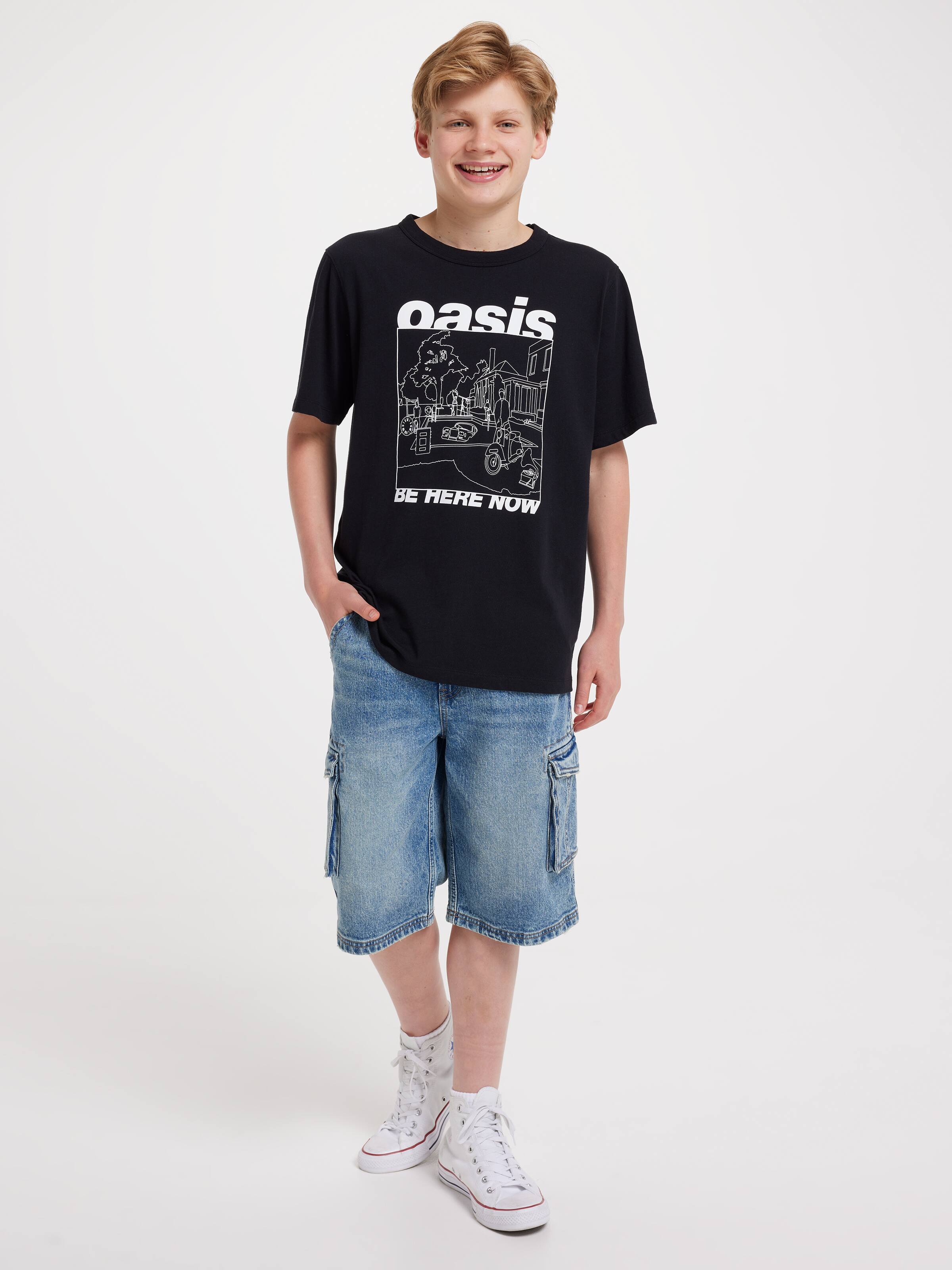 Kids Oasis Tee Black - Just Jeans Online