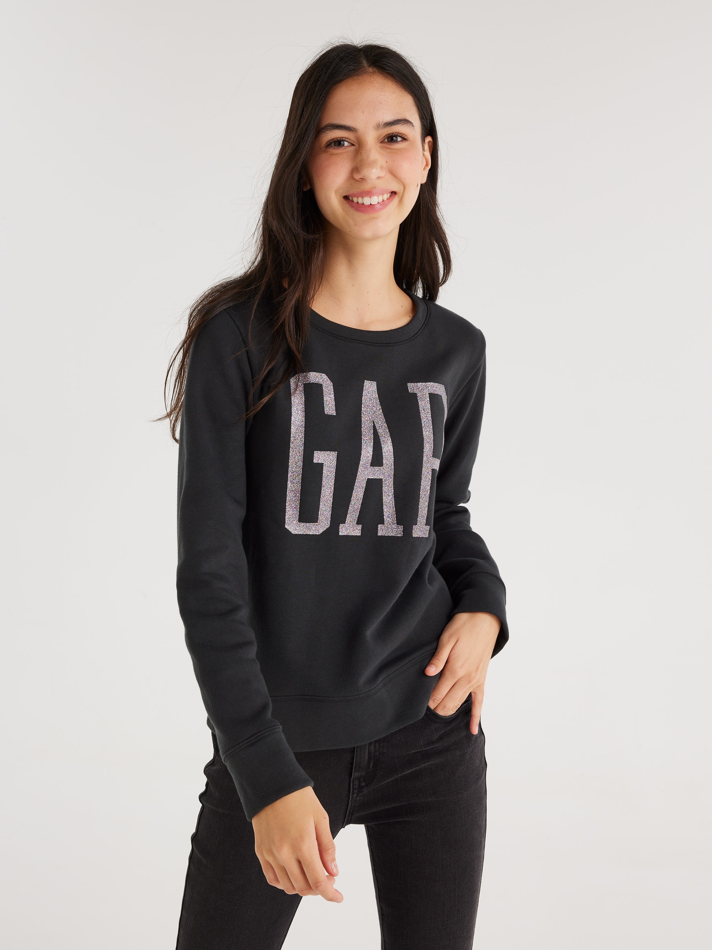 Girls Logo Crew Moonless Night - Just Jeans Online
