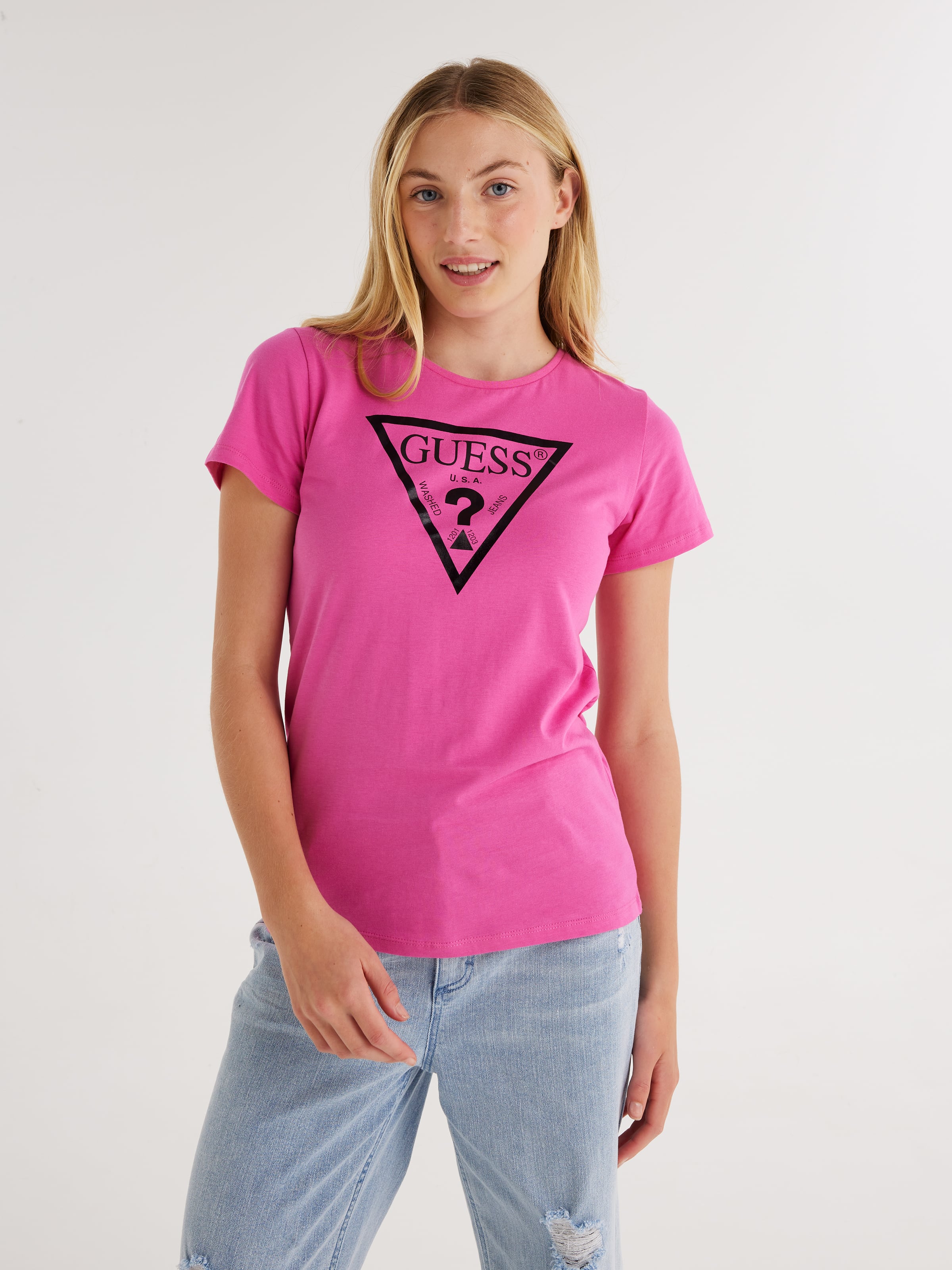 Girls Core Tee Pink Trip - Just Jeans Online