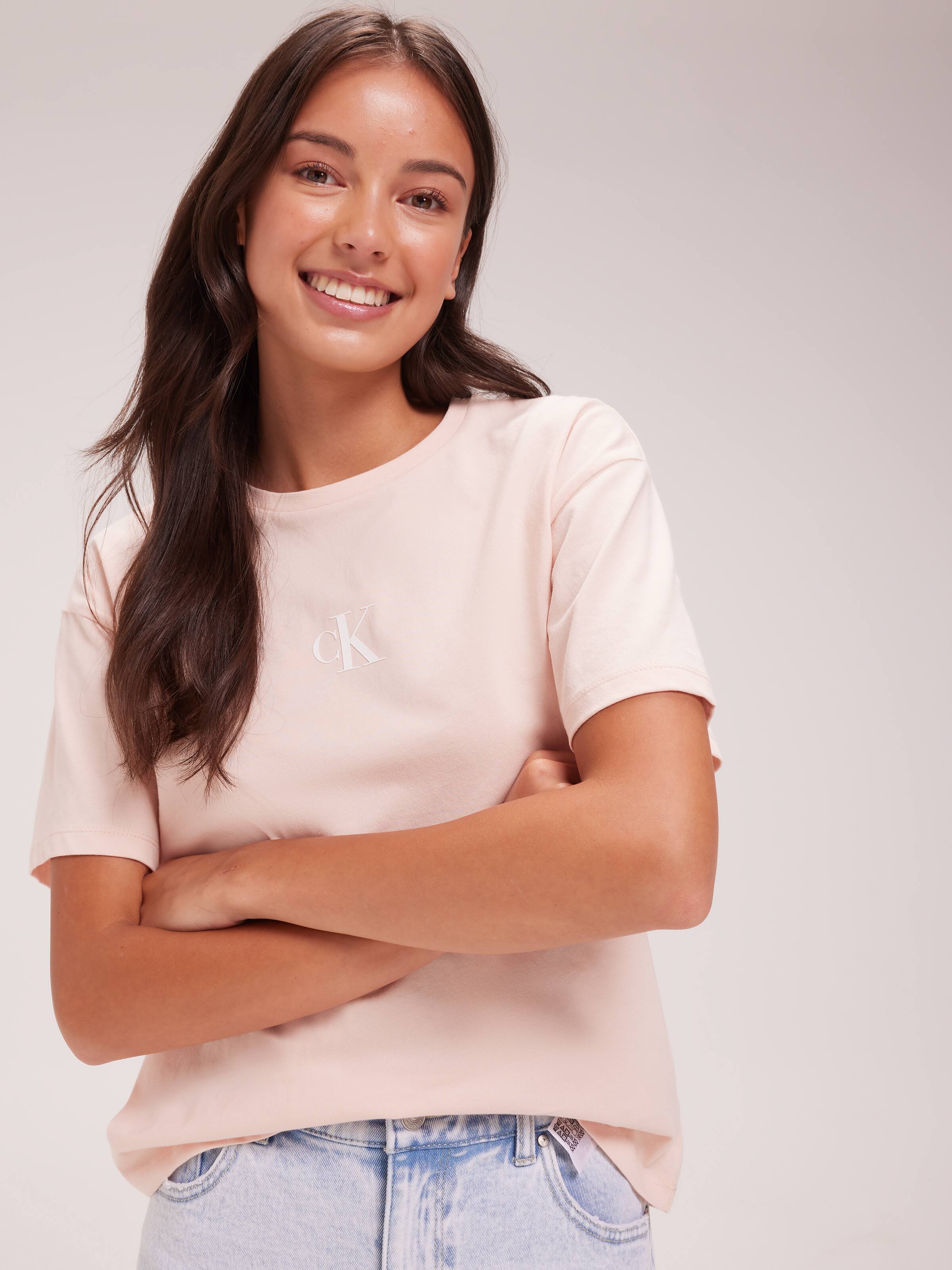 Girls Logo Boxy Tee - Just Jeans Online