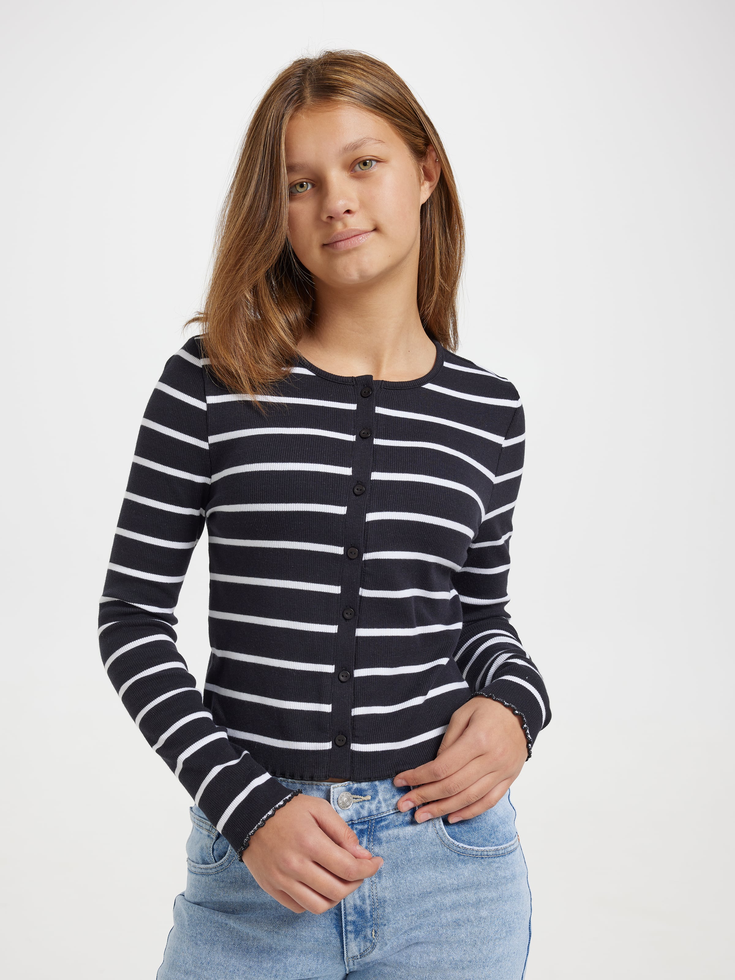 Girl Jasmine Button Down Cardi - Just Jeans Online