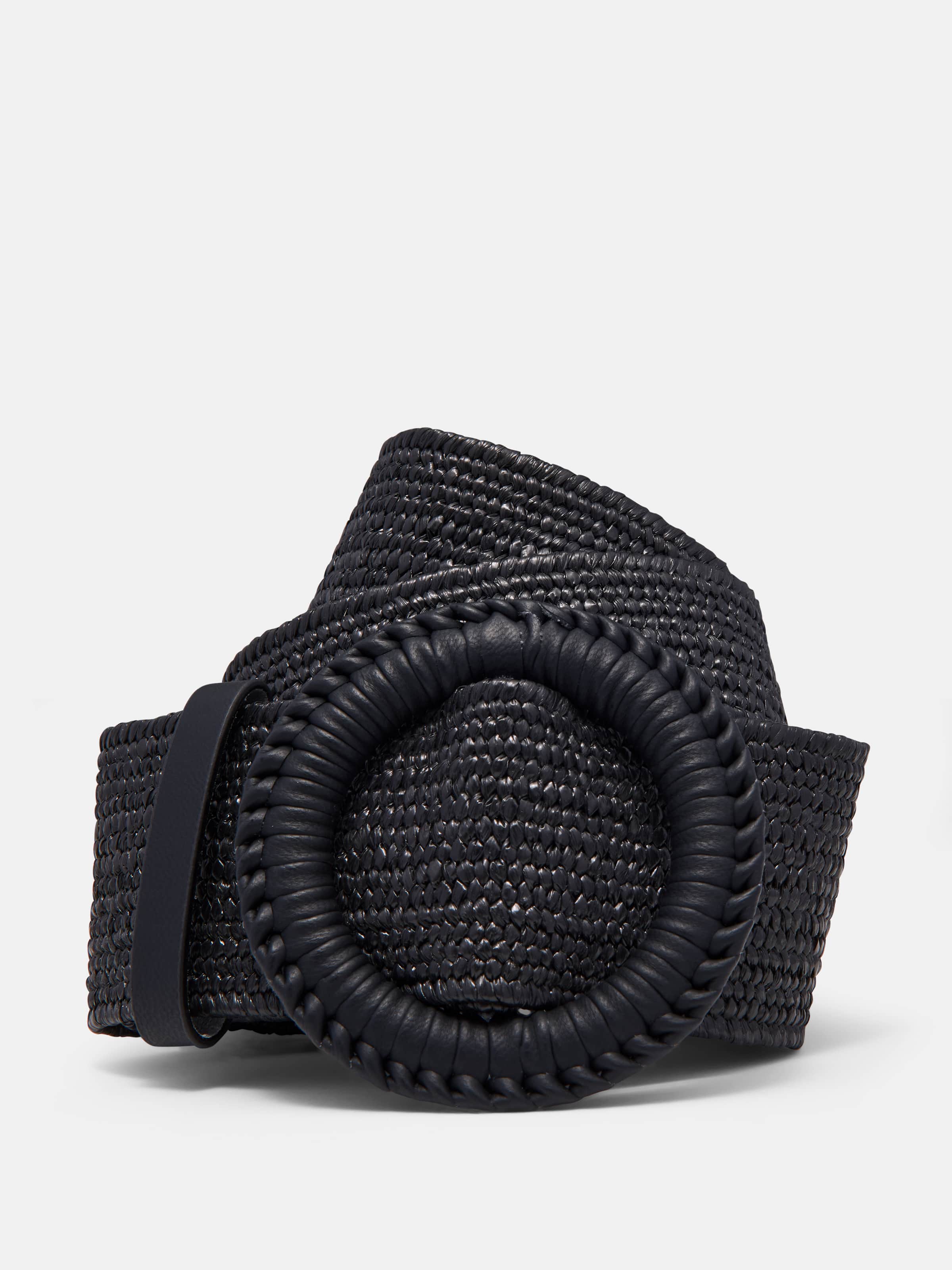 Ruby Stretch Weave Belt Black - Just Jeans Online