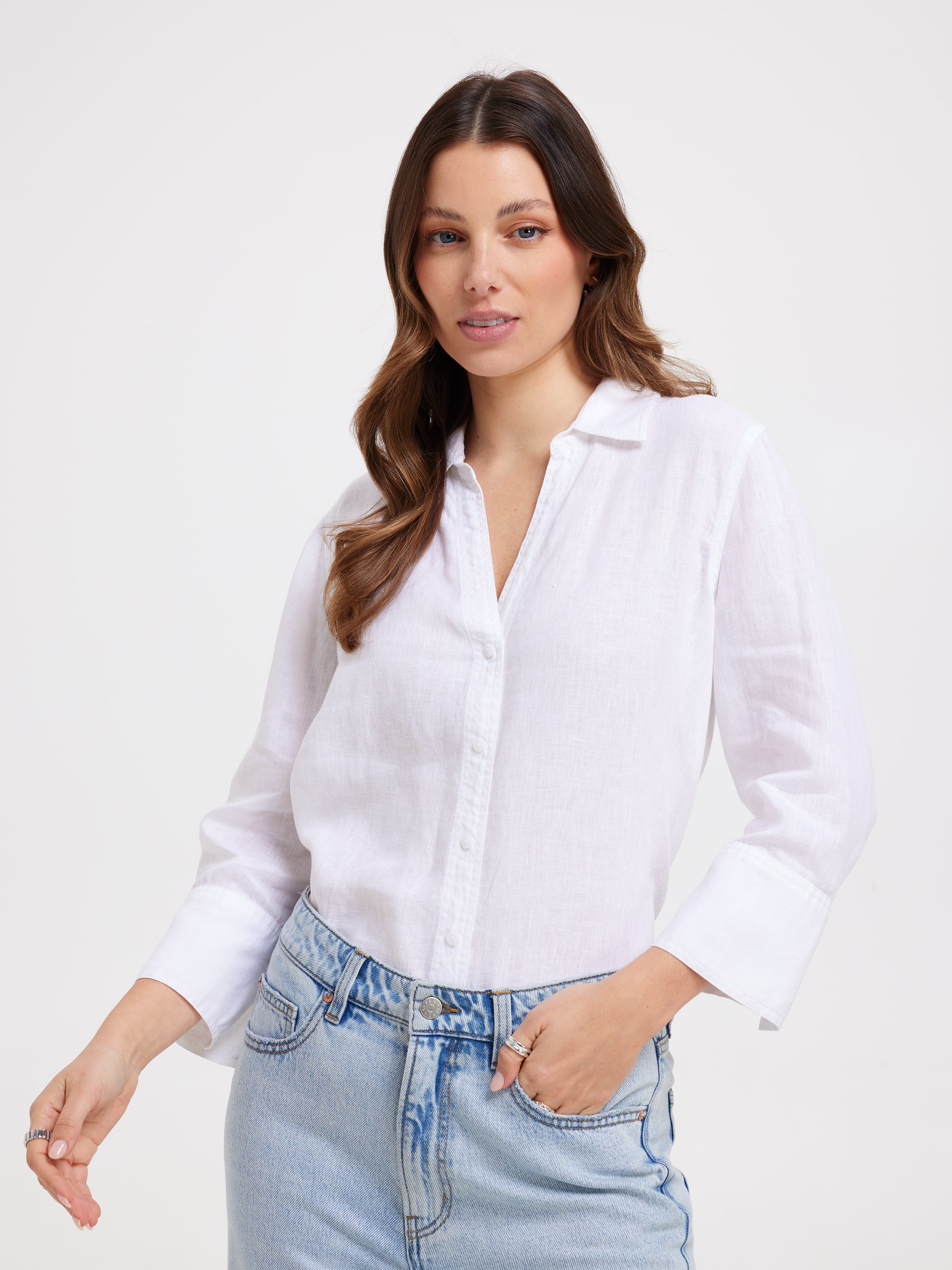 Hamilton 3/4 Sleeve Shirt - Just Jeans Online